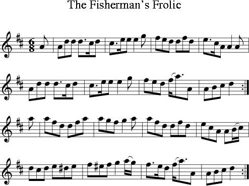 The Fisherman's Frolic (Irish Folk Song) (Ireland) for Treble Clef ...