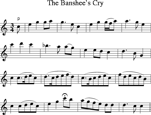 The Banshee's Cry (Irish Folk Song) (Ireland) for Treble Clef ...