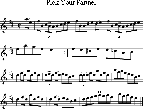 Pick Your Partner (Irish Folk Song) (Ireland) for Treble Clef ...