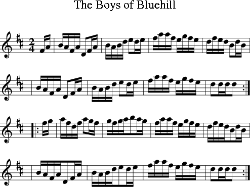 The Boys of Bluehill (Irish Folk Song) (Ireland) sheet music for Treble ...