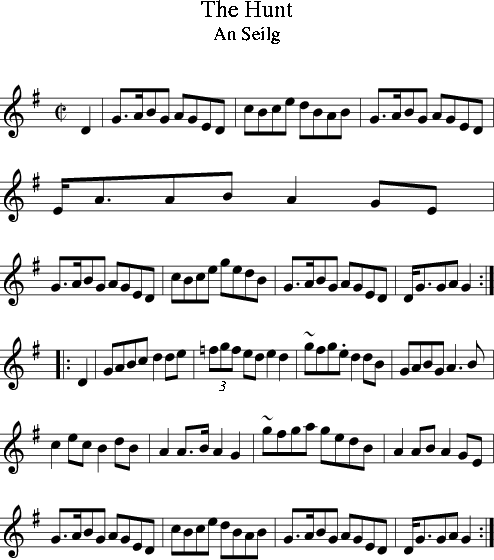 Hunt, The (Irish Folk Song) (Ireland) for Treble Clef Instrument - Free ...