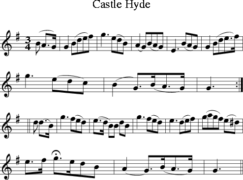 Castle Hyde (Irish Folk Song) (Ireland) for Treble Clef Instrument ...