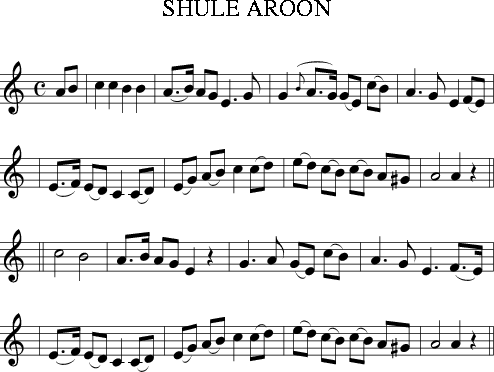 SHULE AROON (Irish Folk Song) (Ireland) for Treble Clef Instrument ...