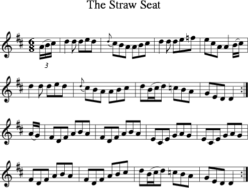 The Straw Seat (Irish Folk Song) (Ireland) for Treble Clef Instrument ...