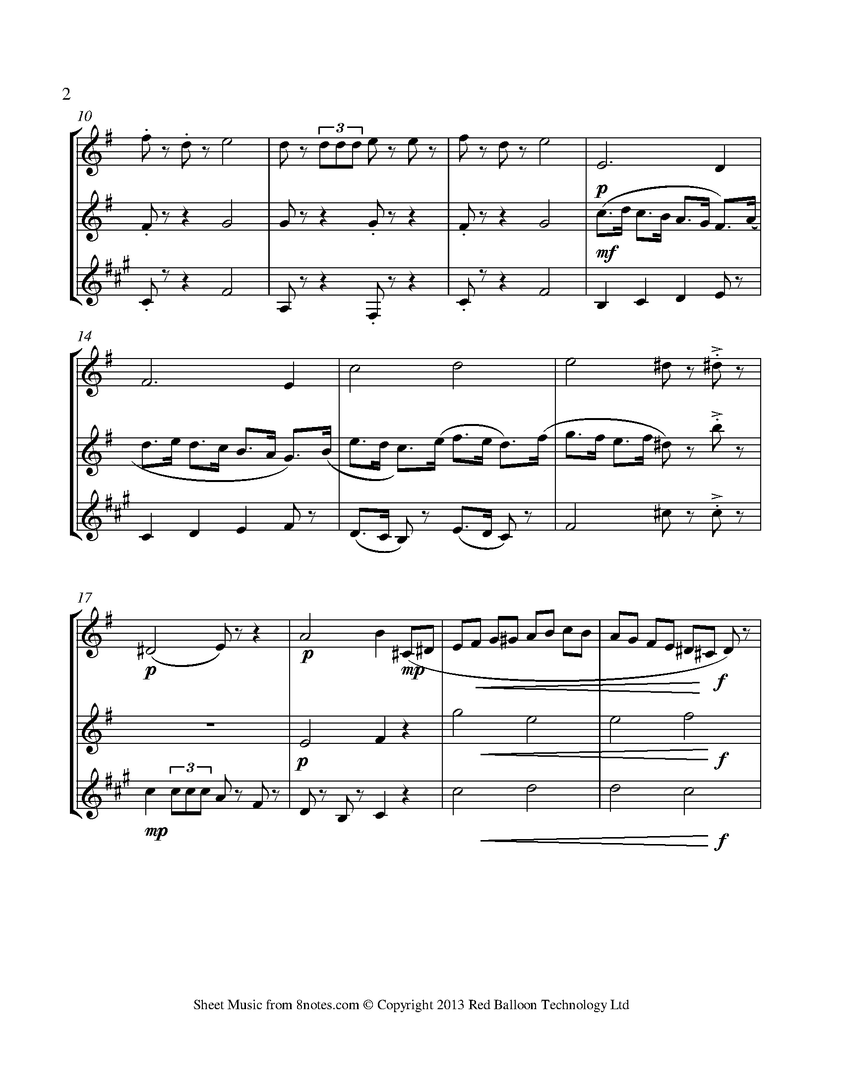 Tchaikovsky - March from The Nutcracker Sheet music for 2-Flutes ...
