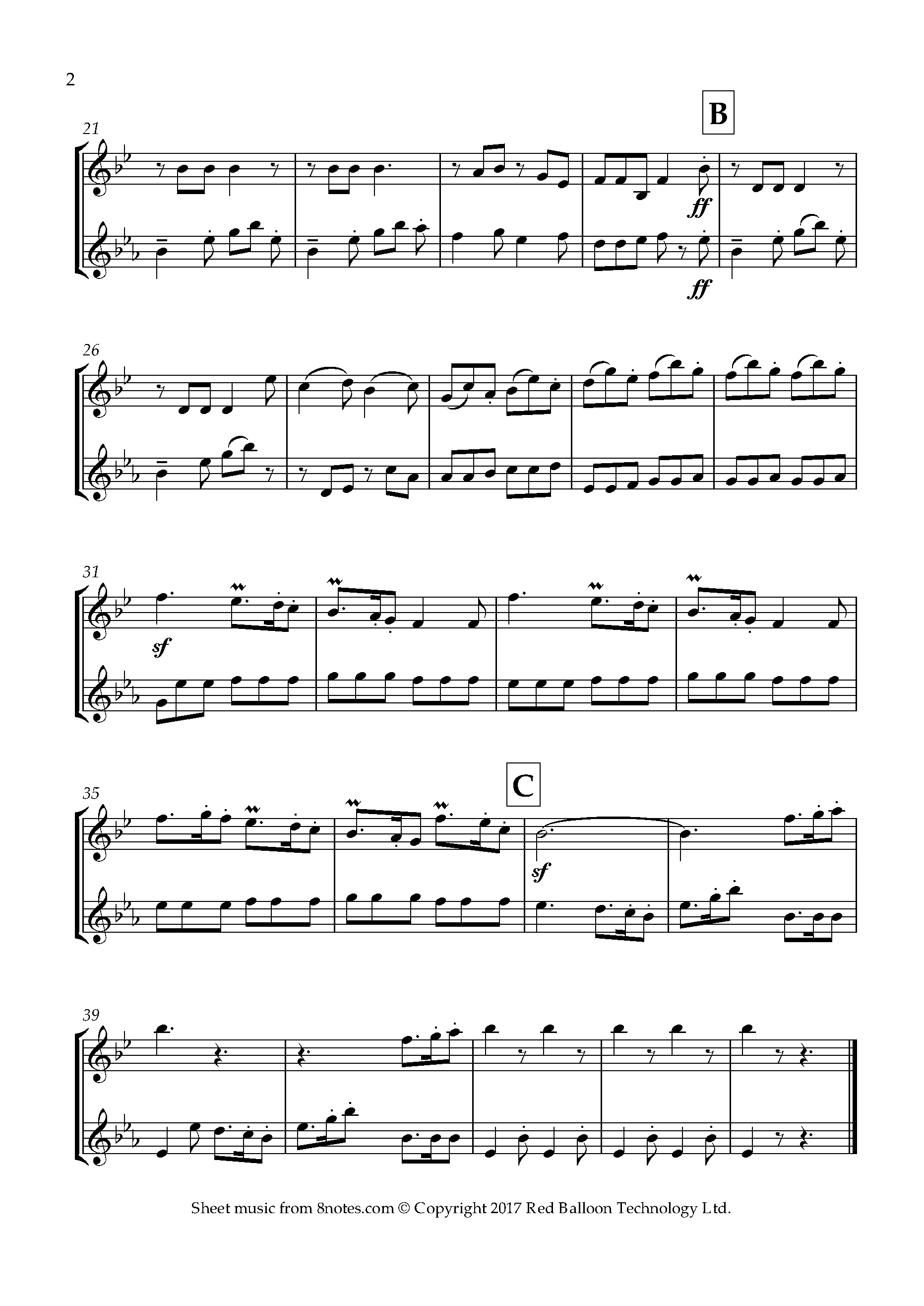 Beethoven - Rondo Theme from Violin Concerto, third movement Sheet ...