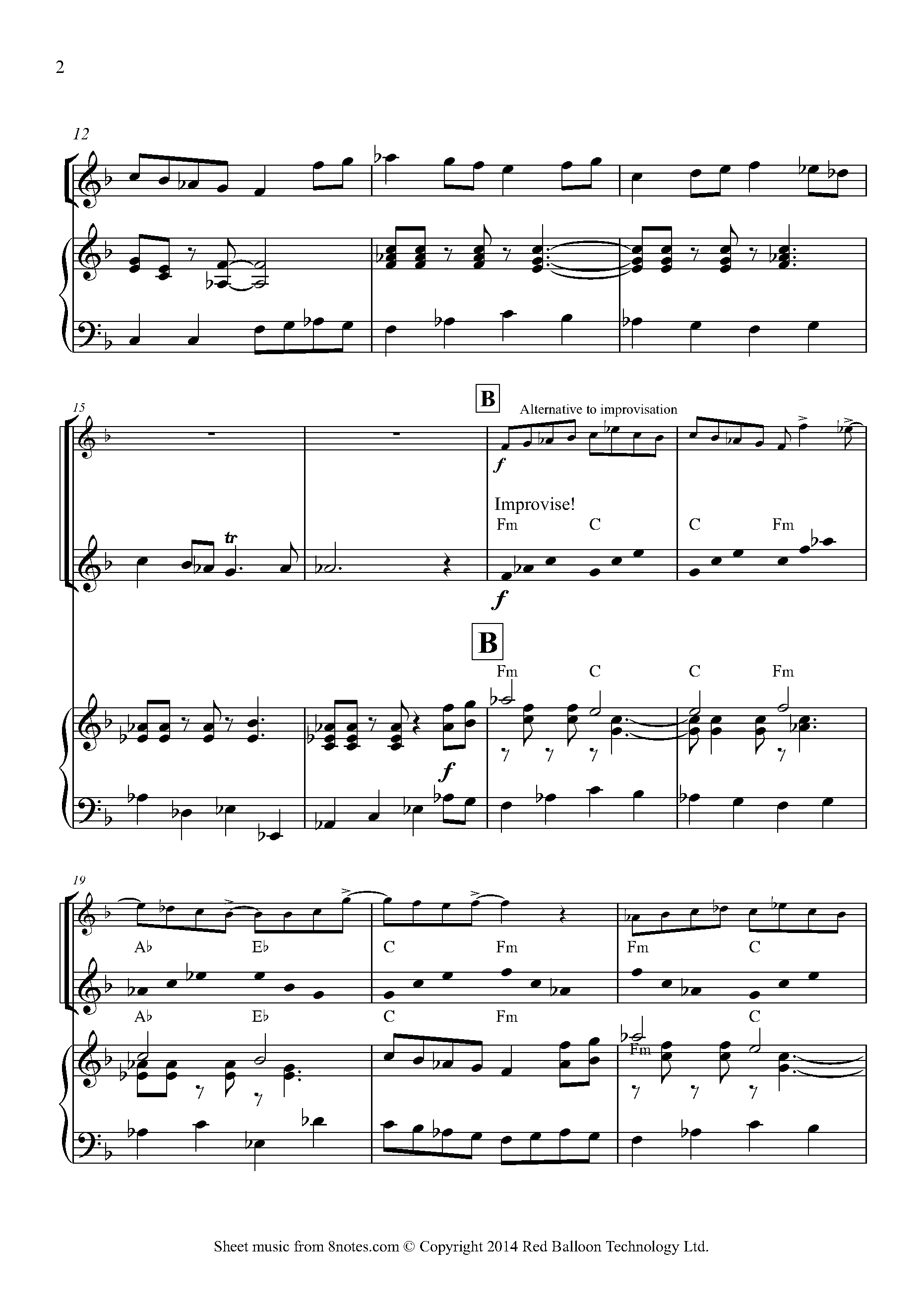Jethro Tull - Swinging Bouree (Homage to Jethro Tull) Sheet music for ...