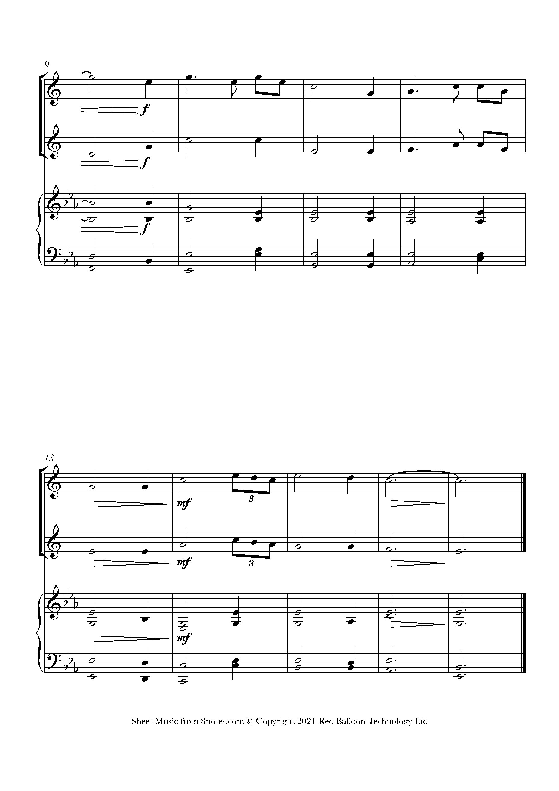 Amazing Grace Sheet music for Alto Saxophone Duet - 8notes.com