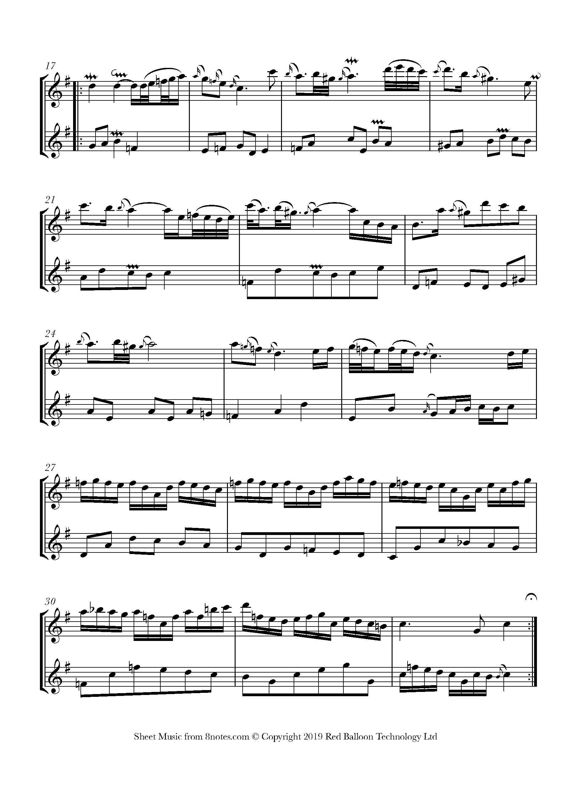 Bach - Aria from Goldberg Variations Sheet music for Alto Saxophone ...
