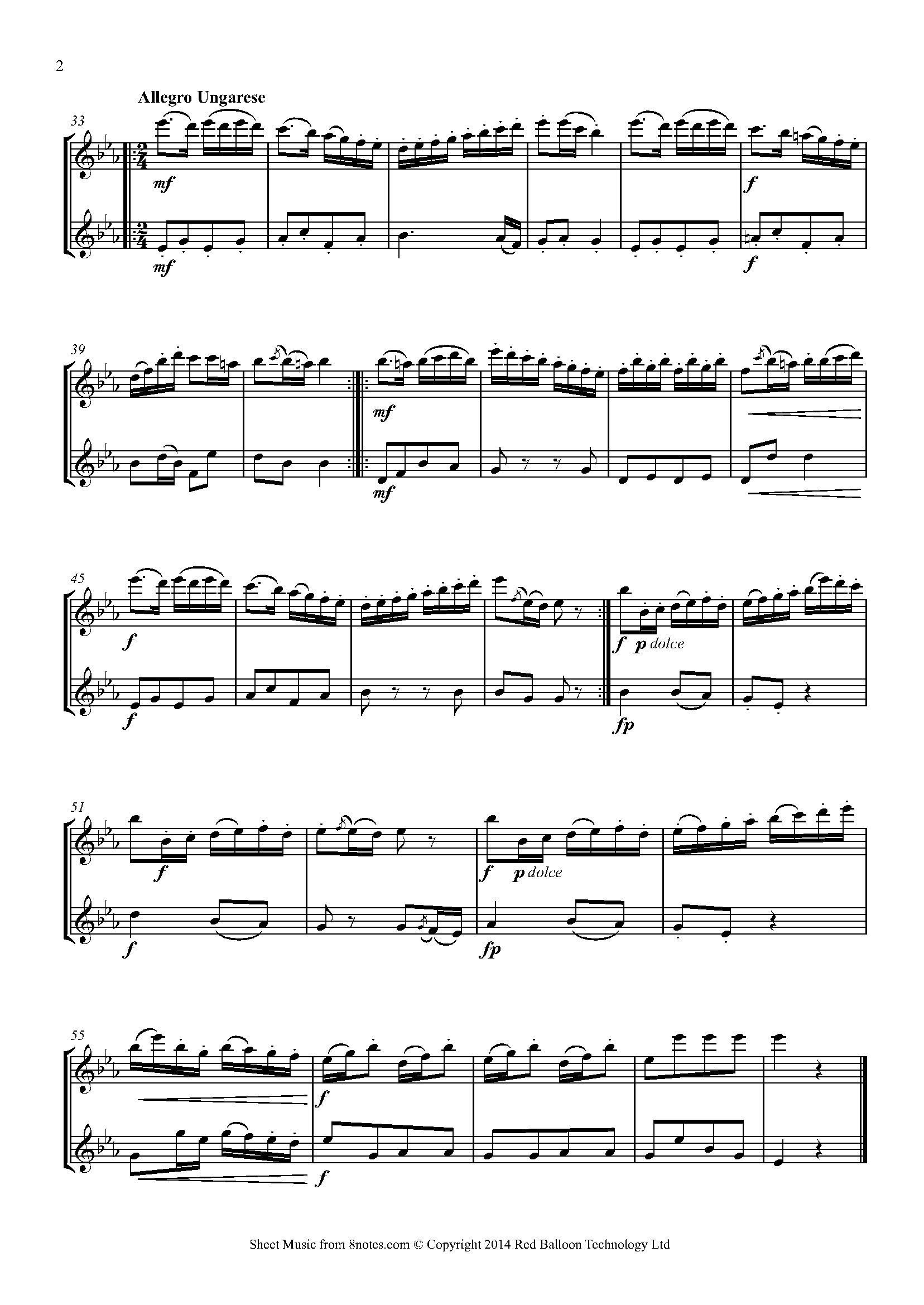 Wanhall - Progressive Duos - Duetto 8 Sheet music for Alto Saxophone ...