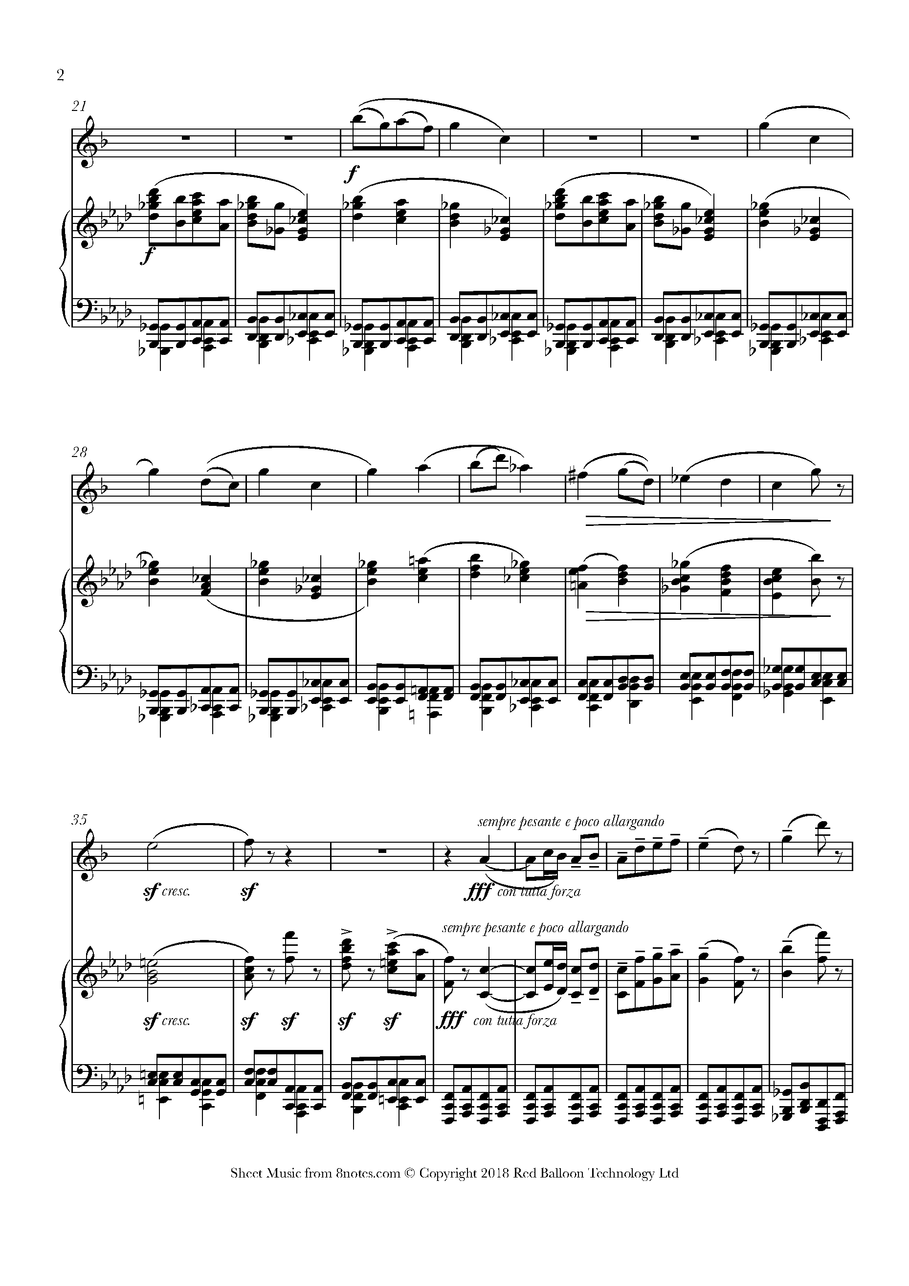 Mussorgsky - Bydlo from Pictures at an Exhibition Sheet music for ...