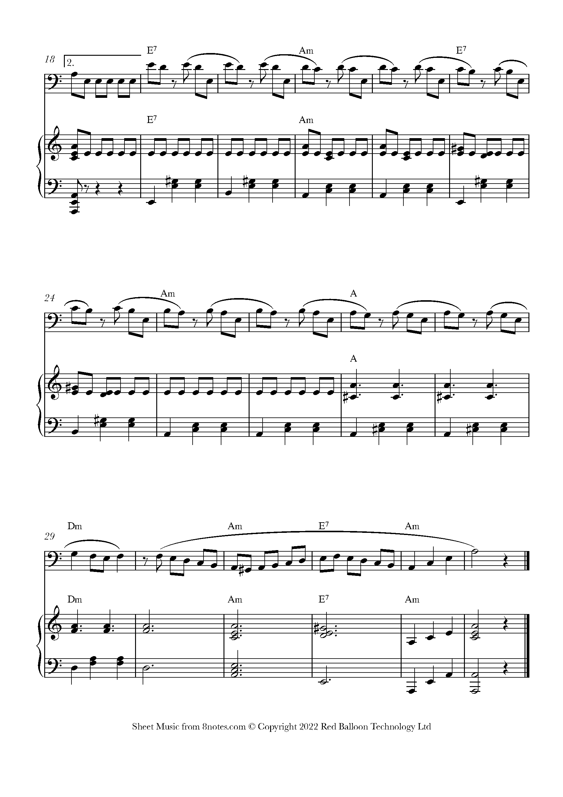 La Partida (Venezuela Waltz) Sheet music for Bass Guitar - 8notes.com