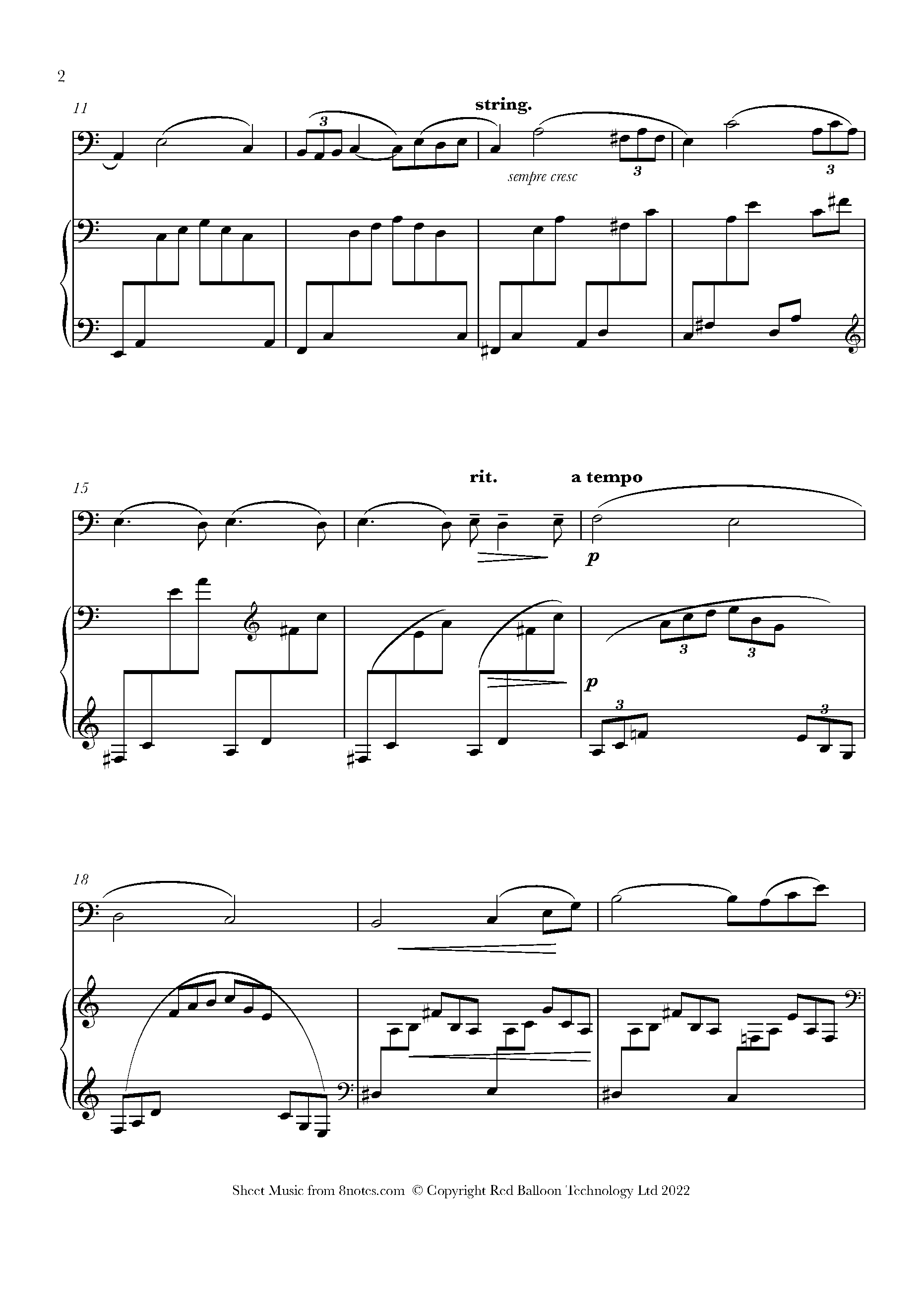 Debussy - Arabesque No.1 Sheet music for Bassoon - 8notes.com