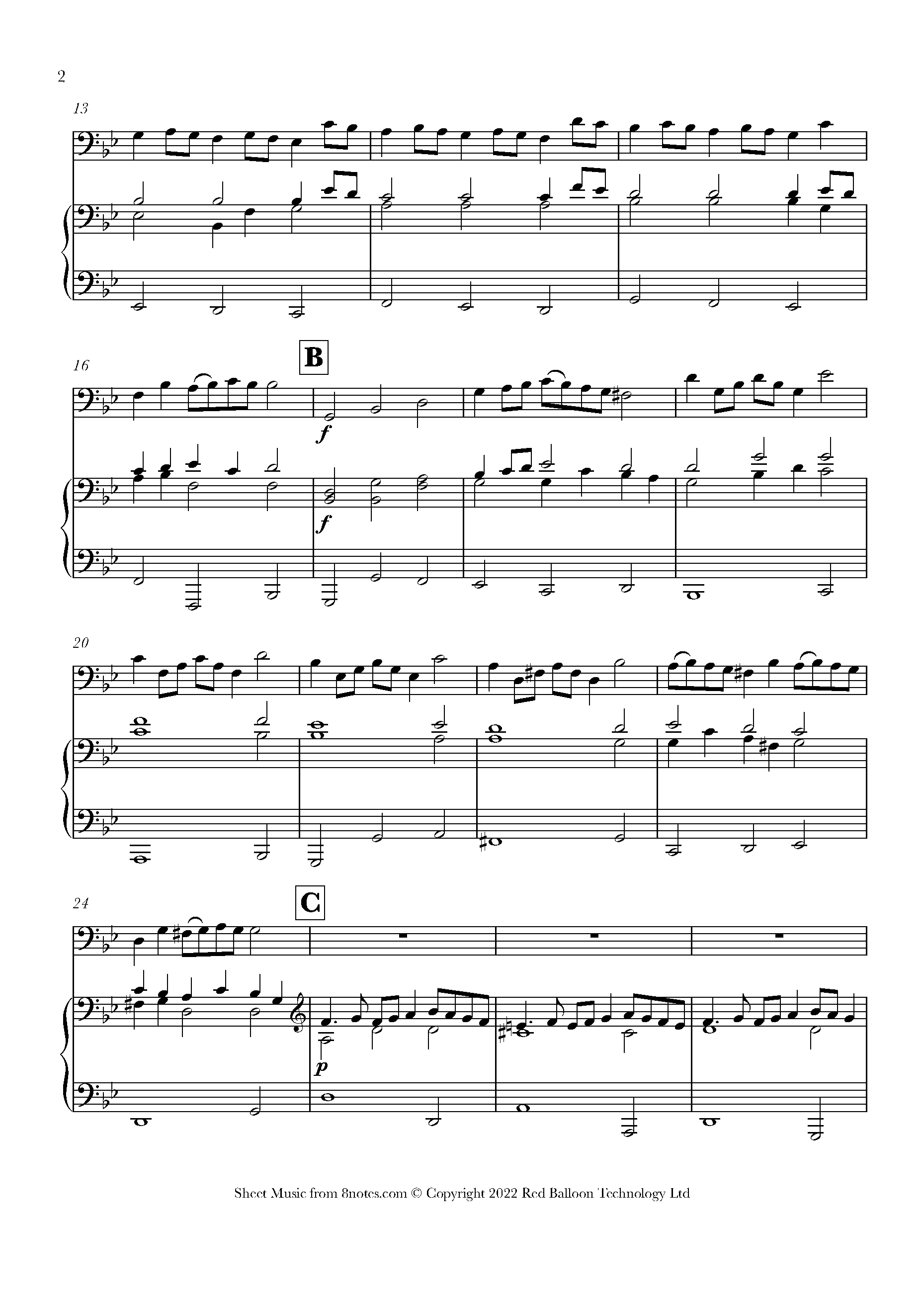 Purcell - Rondeau from Abdelazer Sheet music for Bassoon - 8notes.com