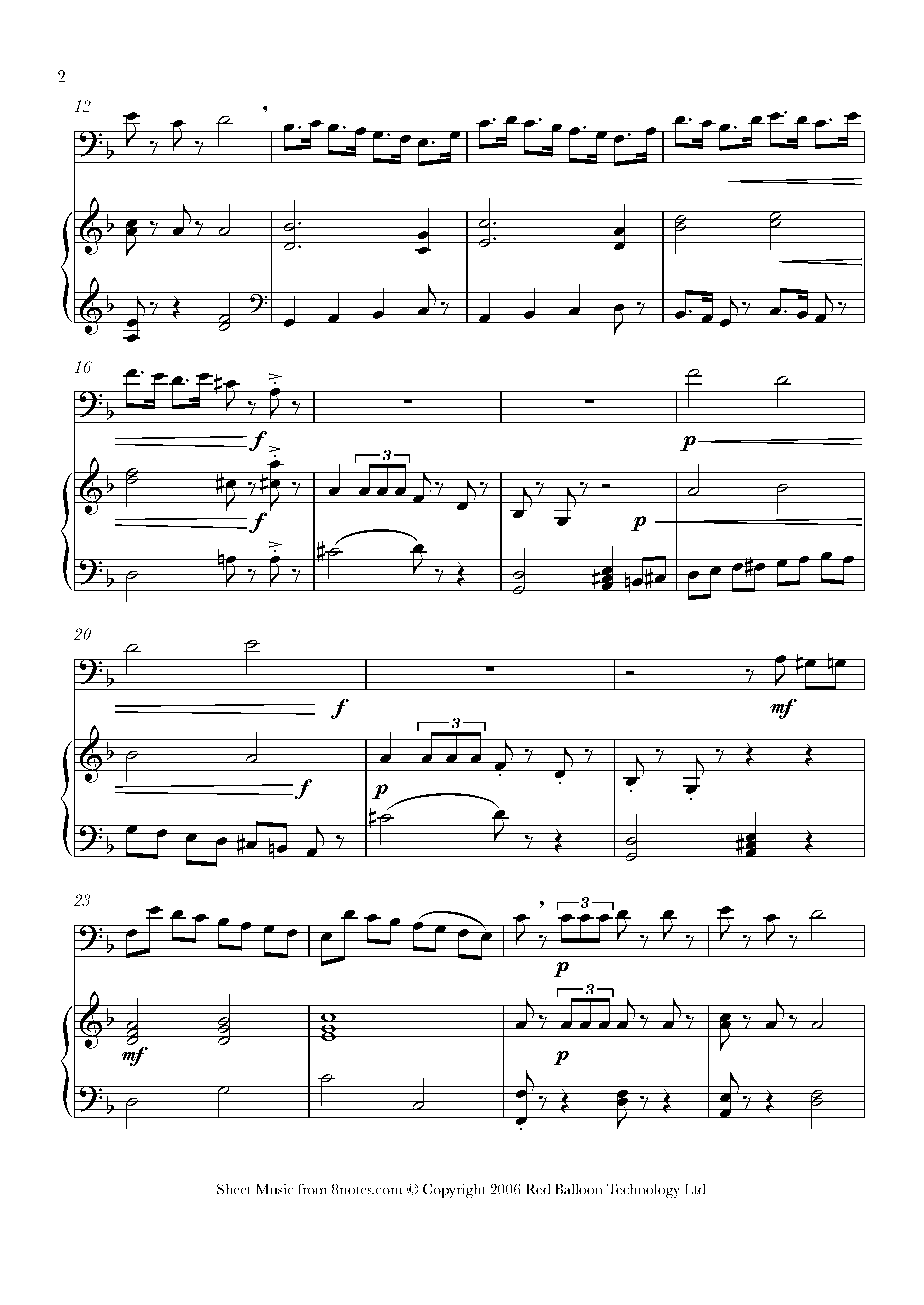 Tchaikovsky - March from The Nutcracker Sheet music for Bassoon ...