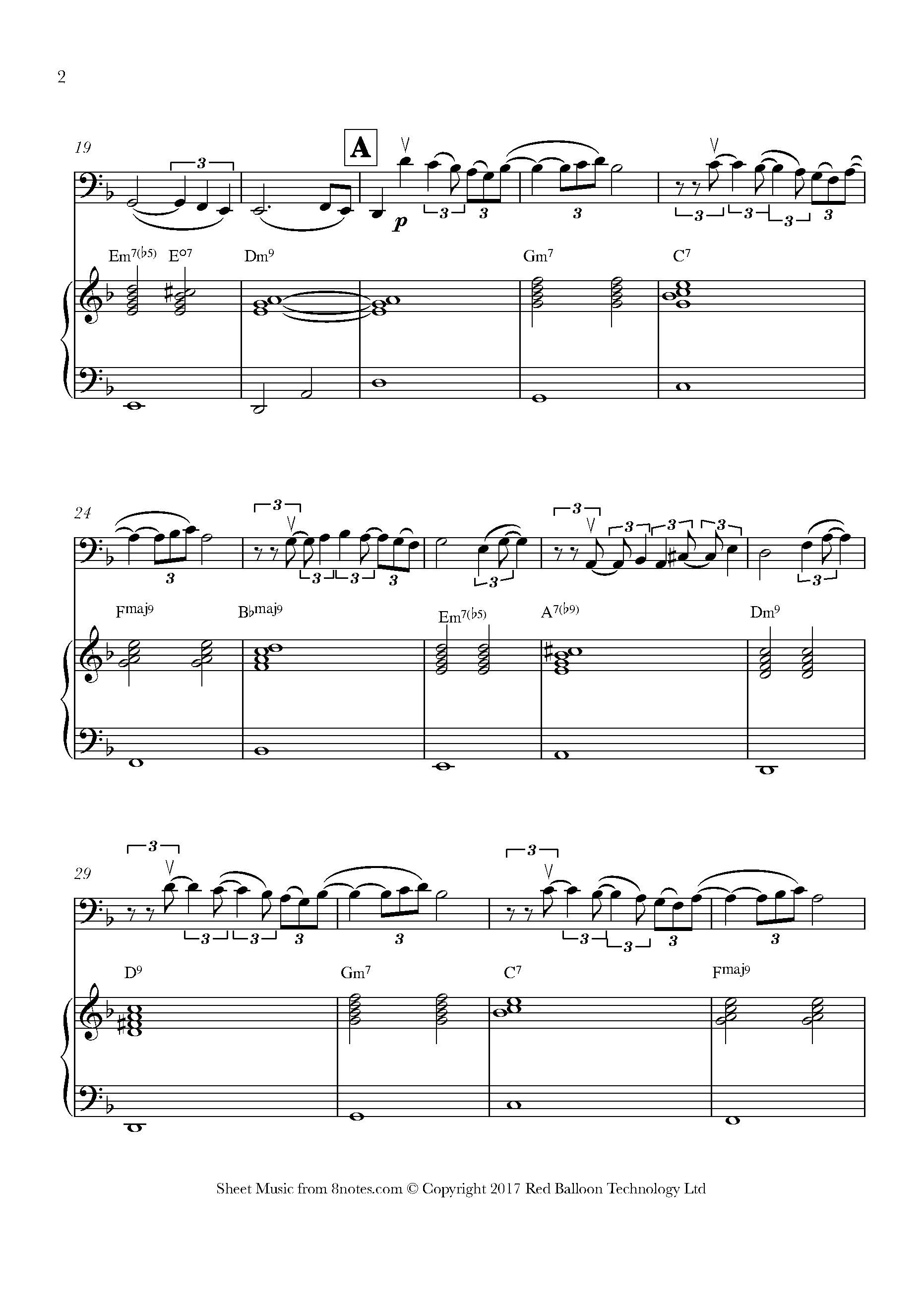 David Bruce - Autumn Dreams Sheet music for Cello - 8notes.com