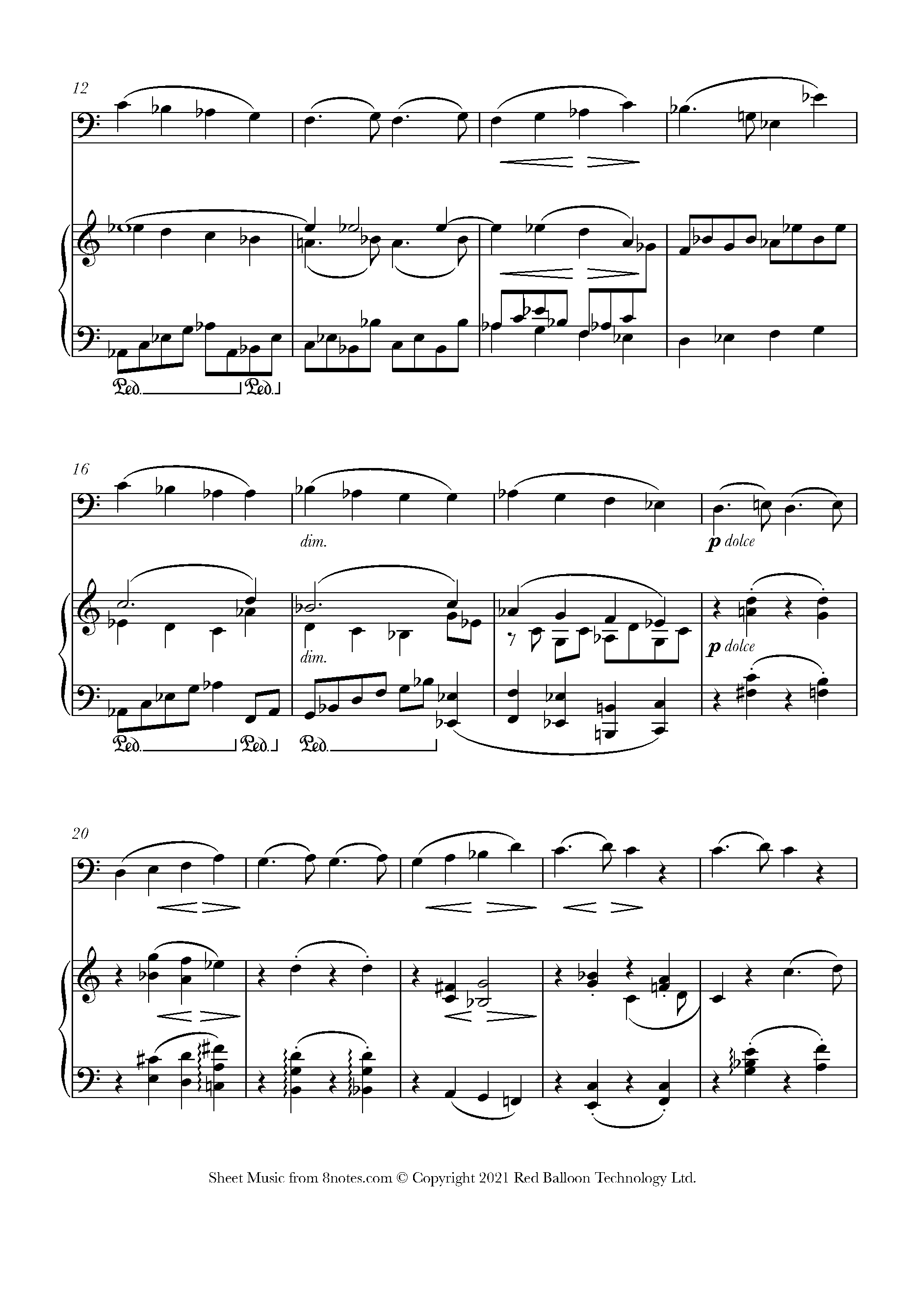 Brahms - Academic Festival Overture, Op.80 (Extract) Sheet music for ...