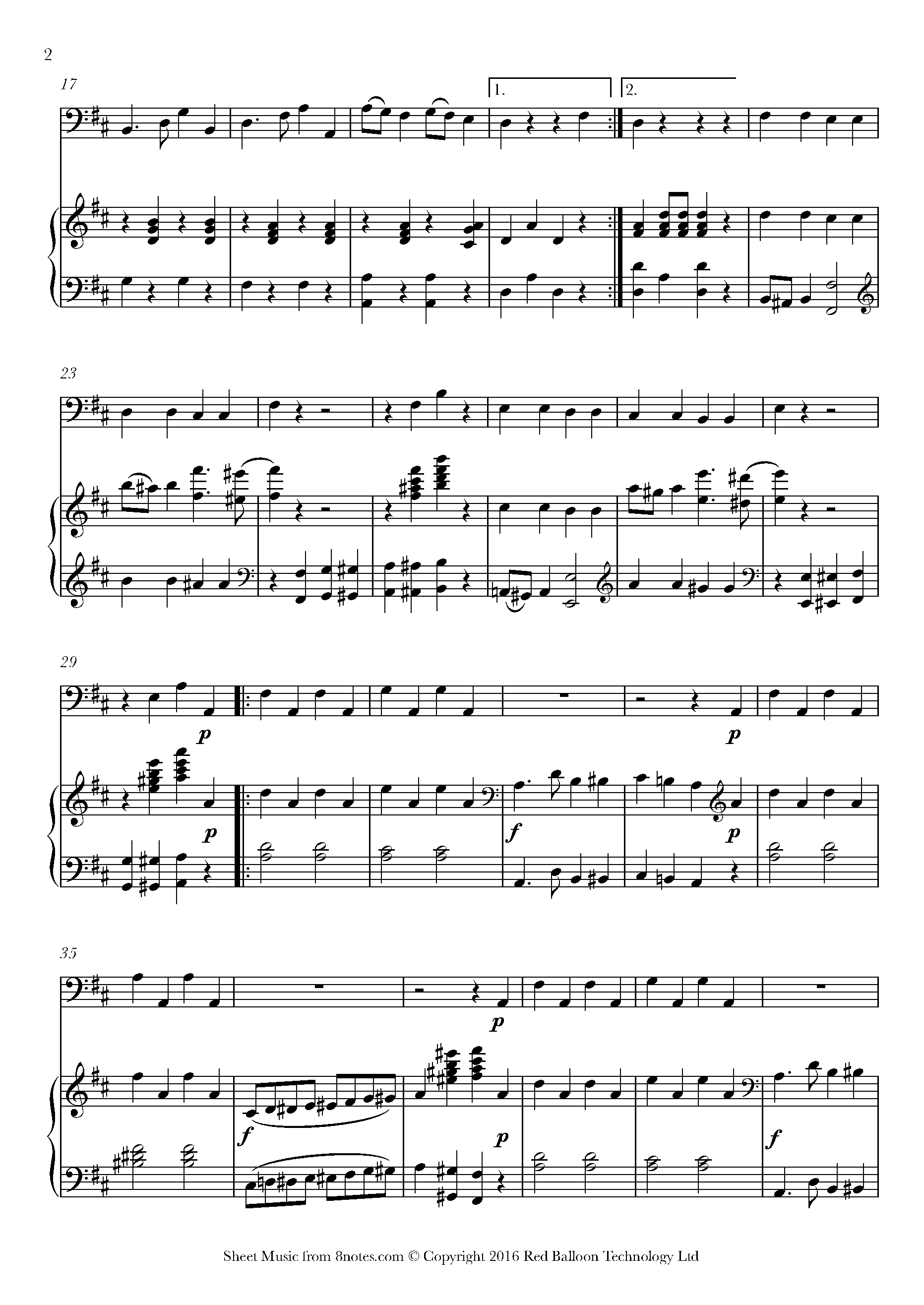 Scott Joplin - Combination March Sheet music for Cello - 8notes.com