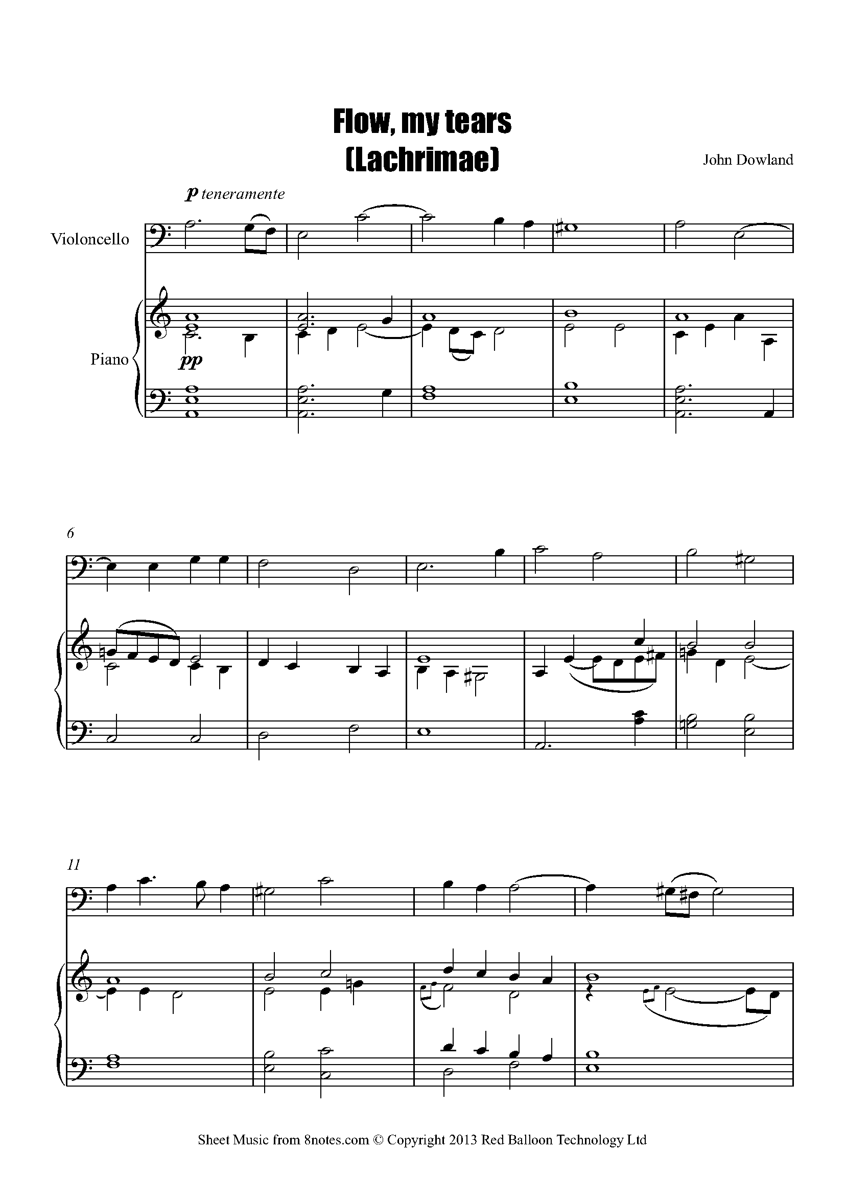Free Cello Sheet Music, Lessons & Resources - 8notes.com