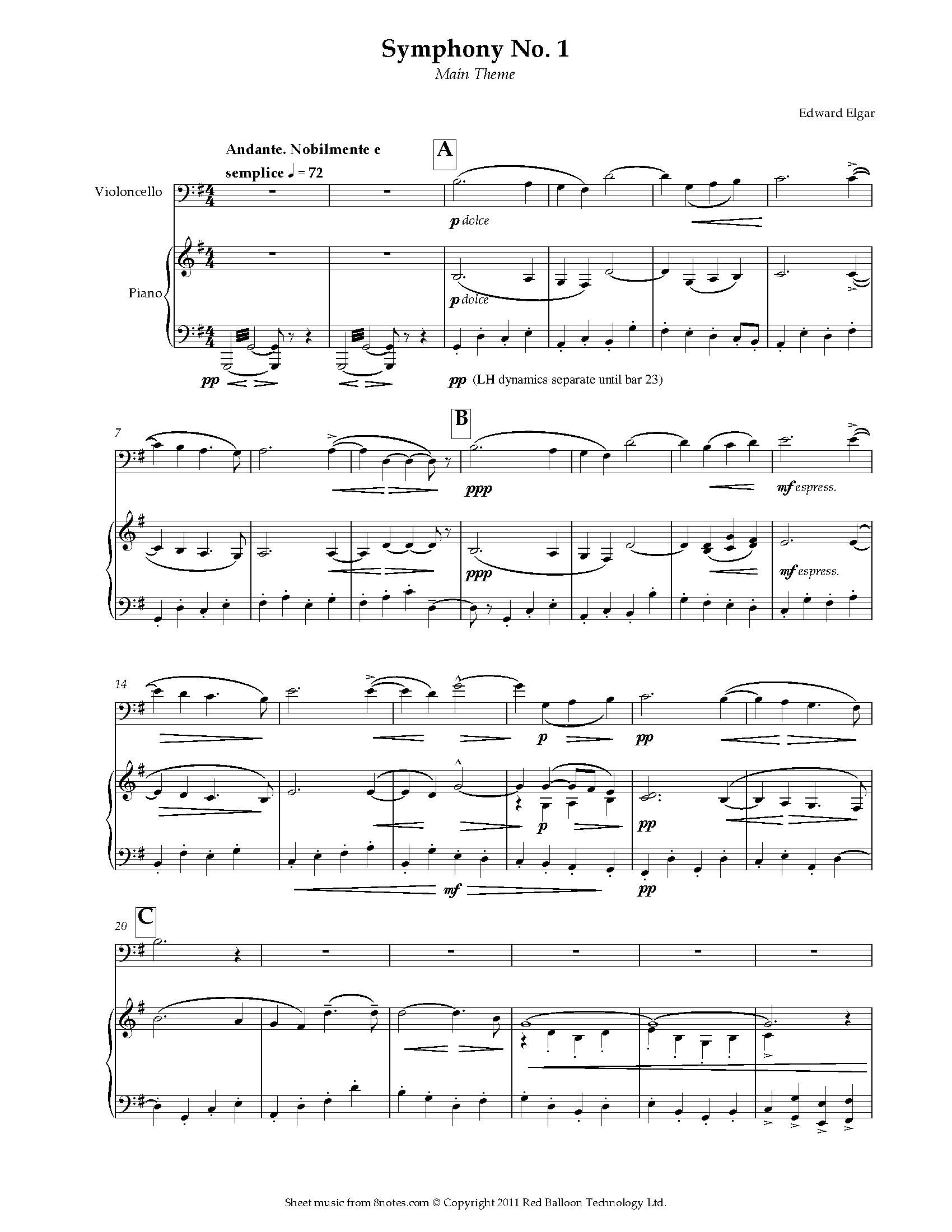 Free Cello Sheet Music, Lessons & Resources - 8notes.com
