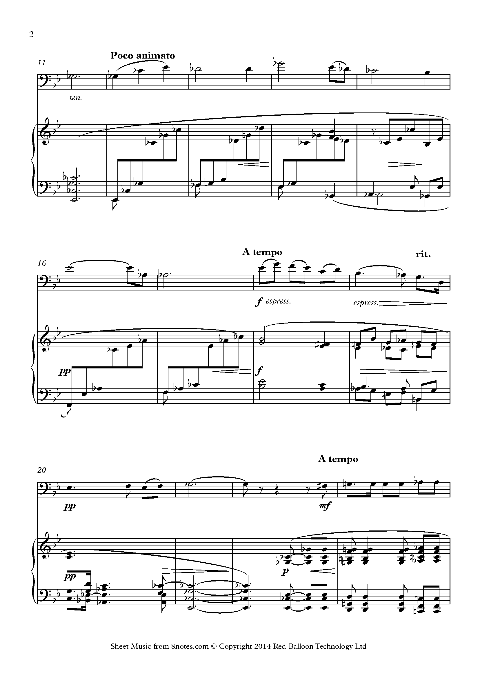 Foote - In Flanders' Fields Sheet music for Cello - 8notes.com