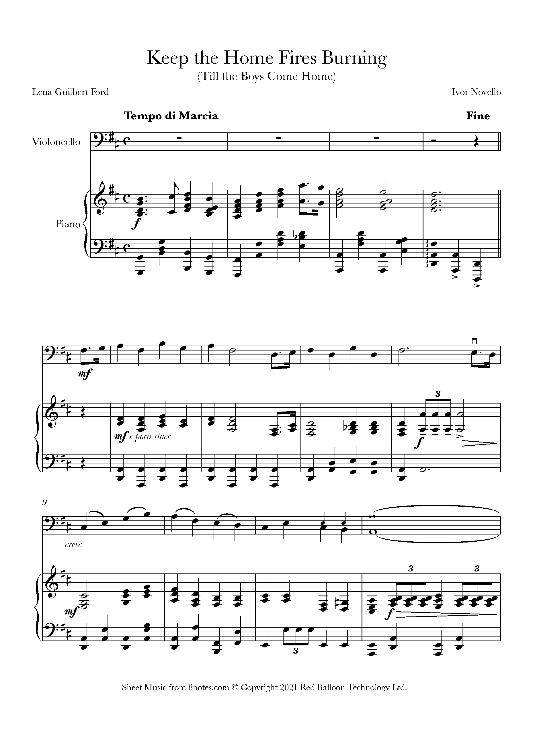 Ivor Novello - Keep the Home Fires Burning (Till the Boys Come Home ...