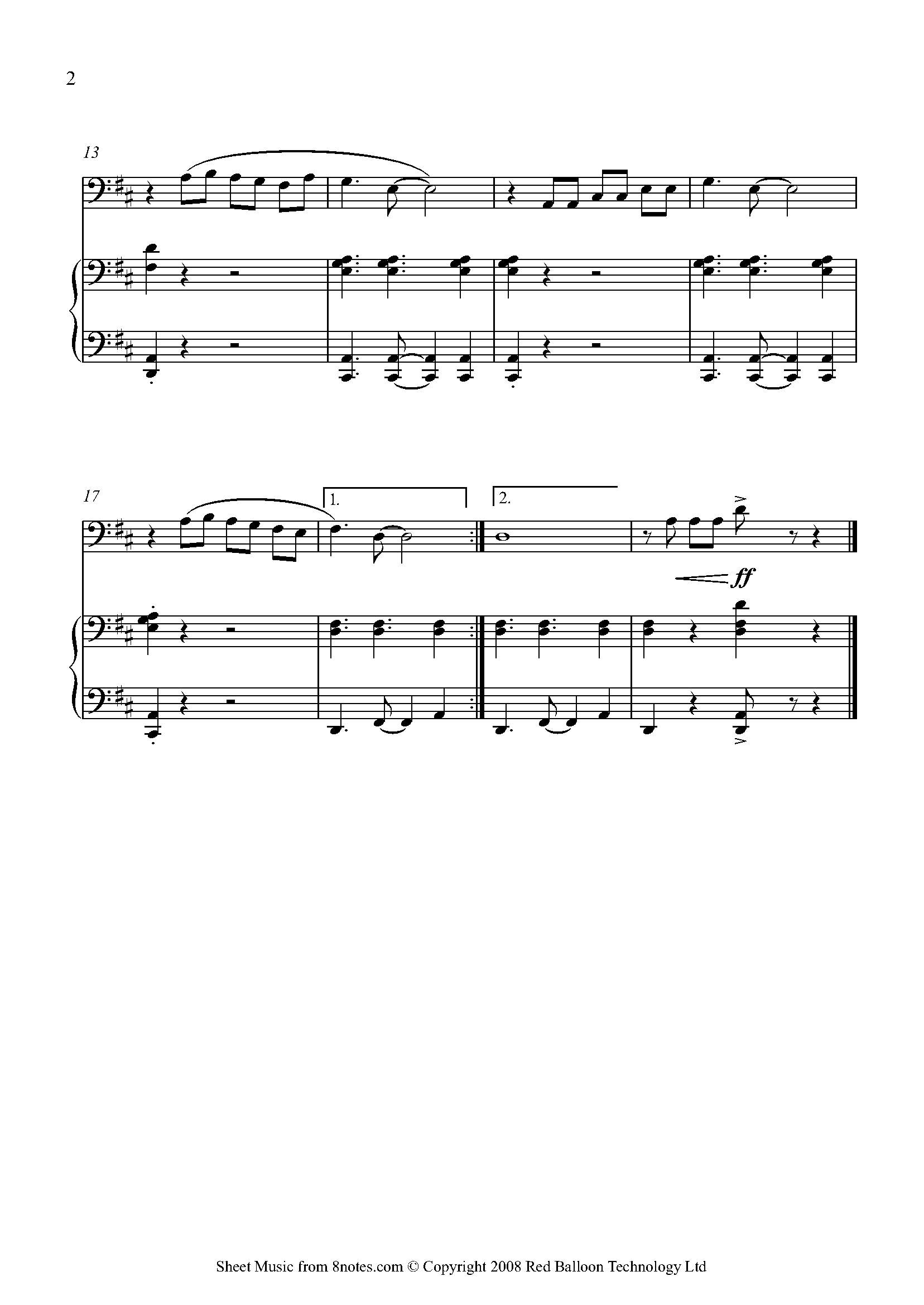 La Cucaracha (Mexico) Sheet music for Cello - 8notes.com