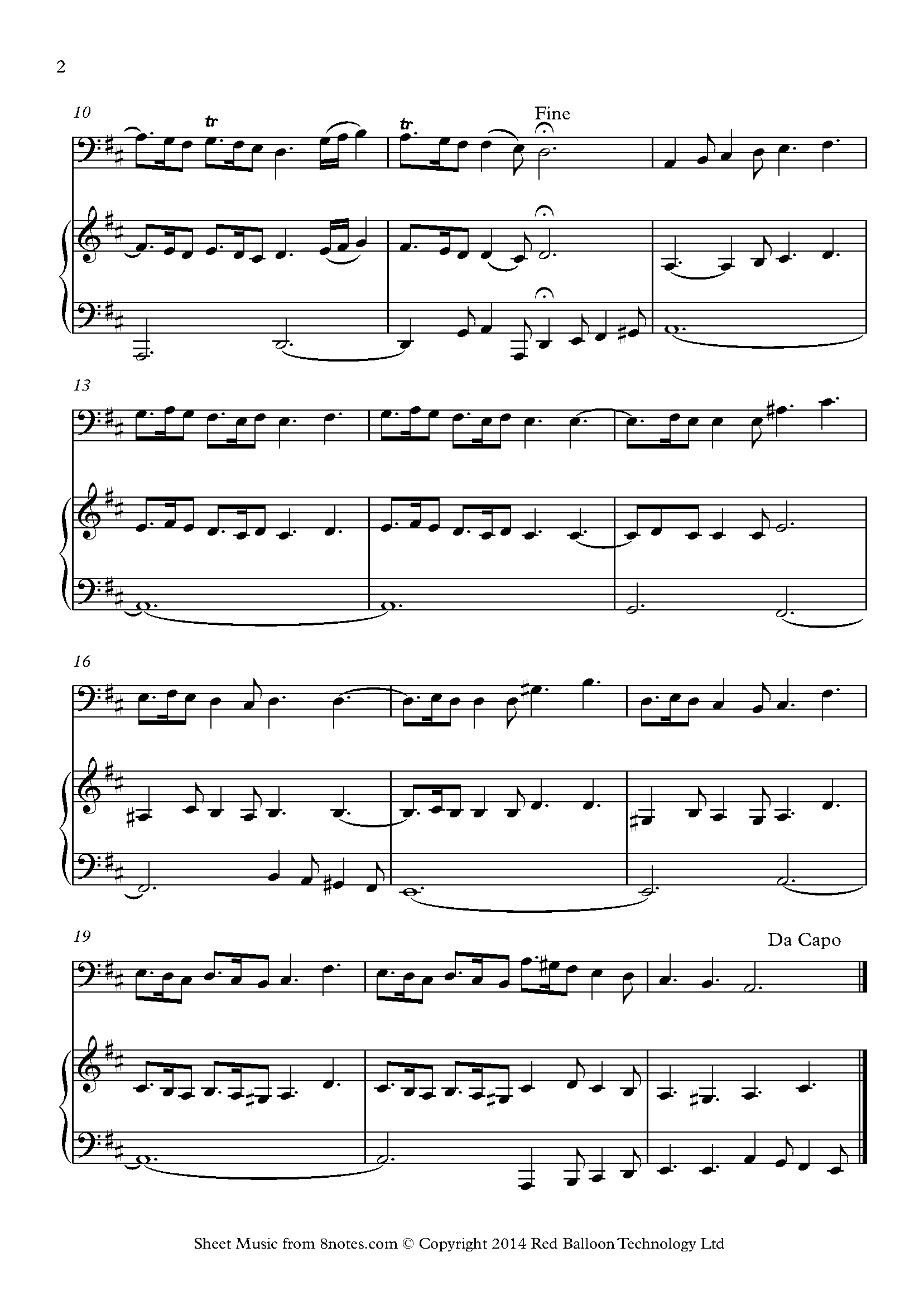 Handel - Pastoral Symphony from Messiah Sheet music for Cello - 8notes.com