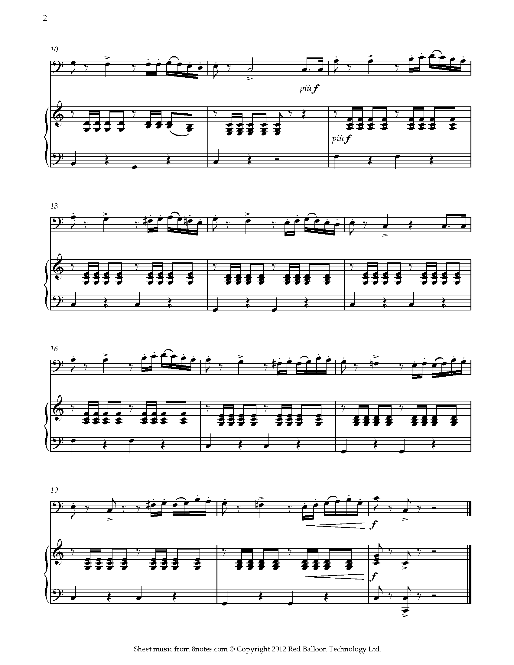 Tchaikovsky - Neopolitan Dance from Swan Lake Sheet music for Cello ...