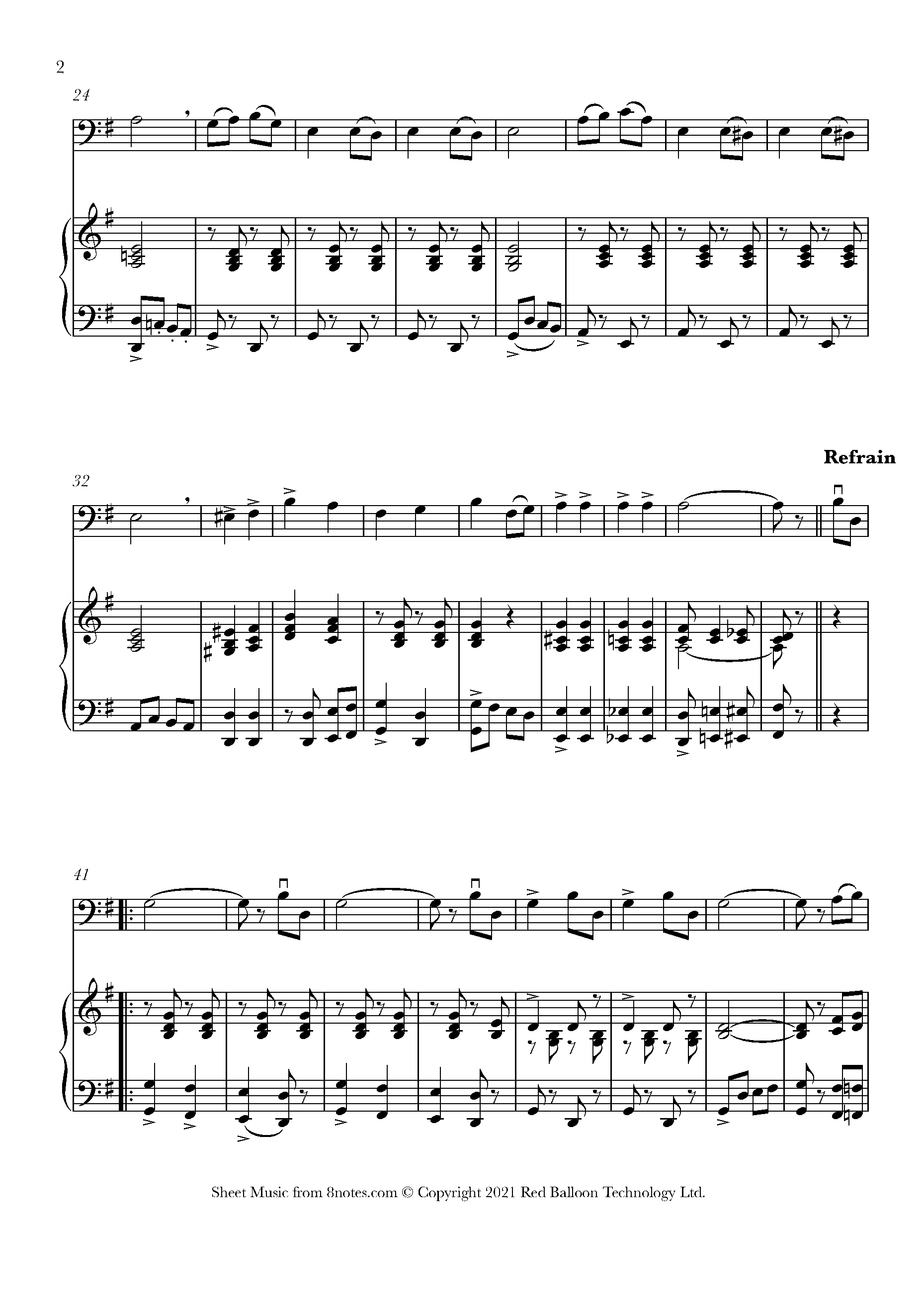 Cohan - Over There Sheet music for Cello - 8notes.com