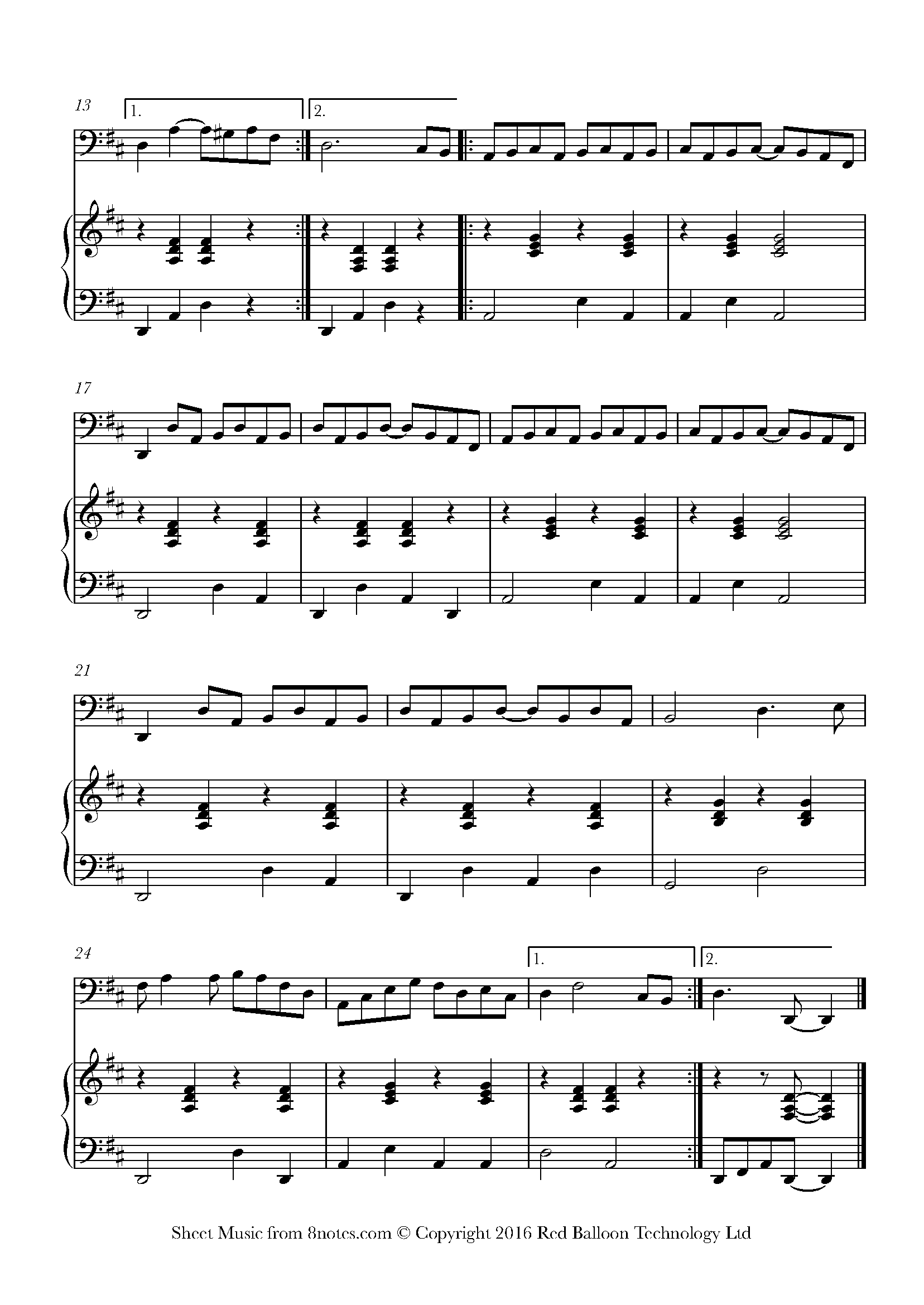 M. E. Williams - Pig Ankle Rag Sheet music for Cello - 8notes.com