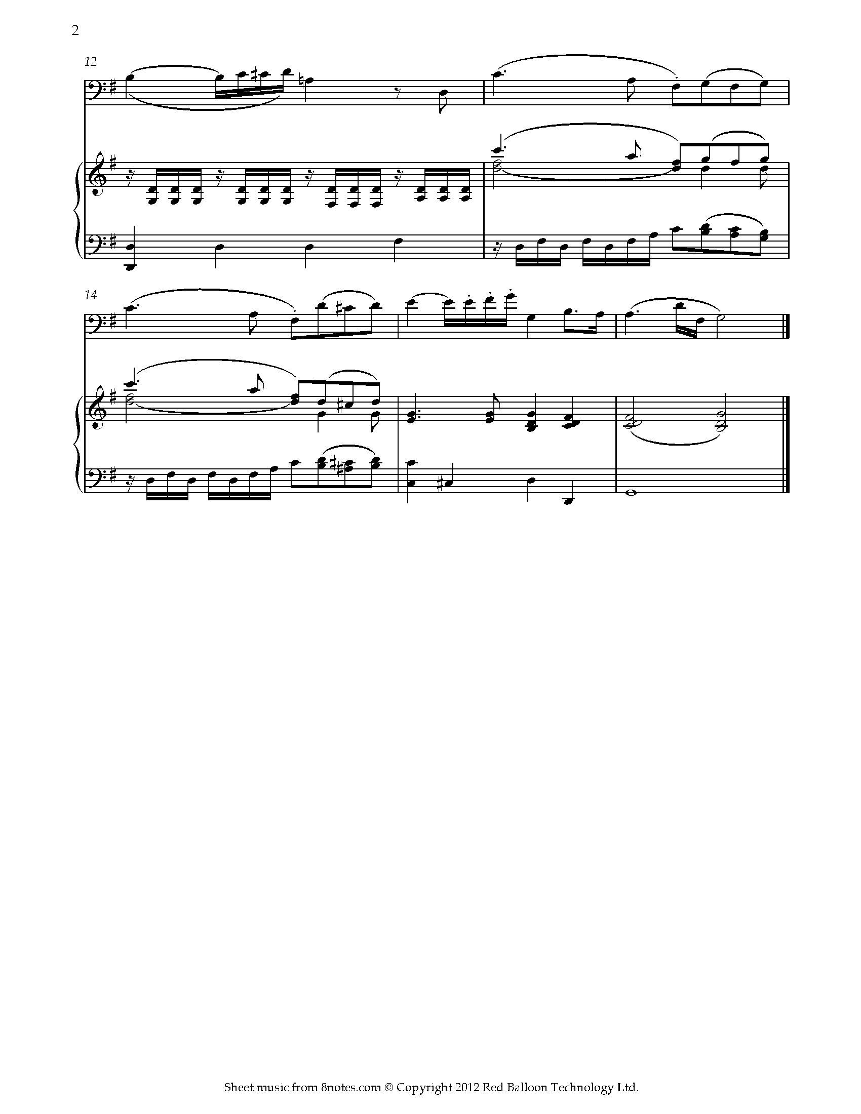 Beethoven - Theme from Romance for Violin and Orchestra Sheet music for ...
