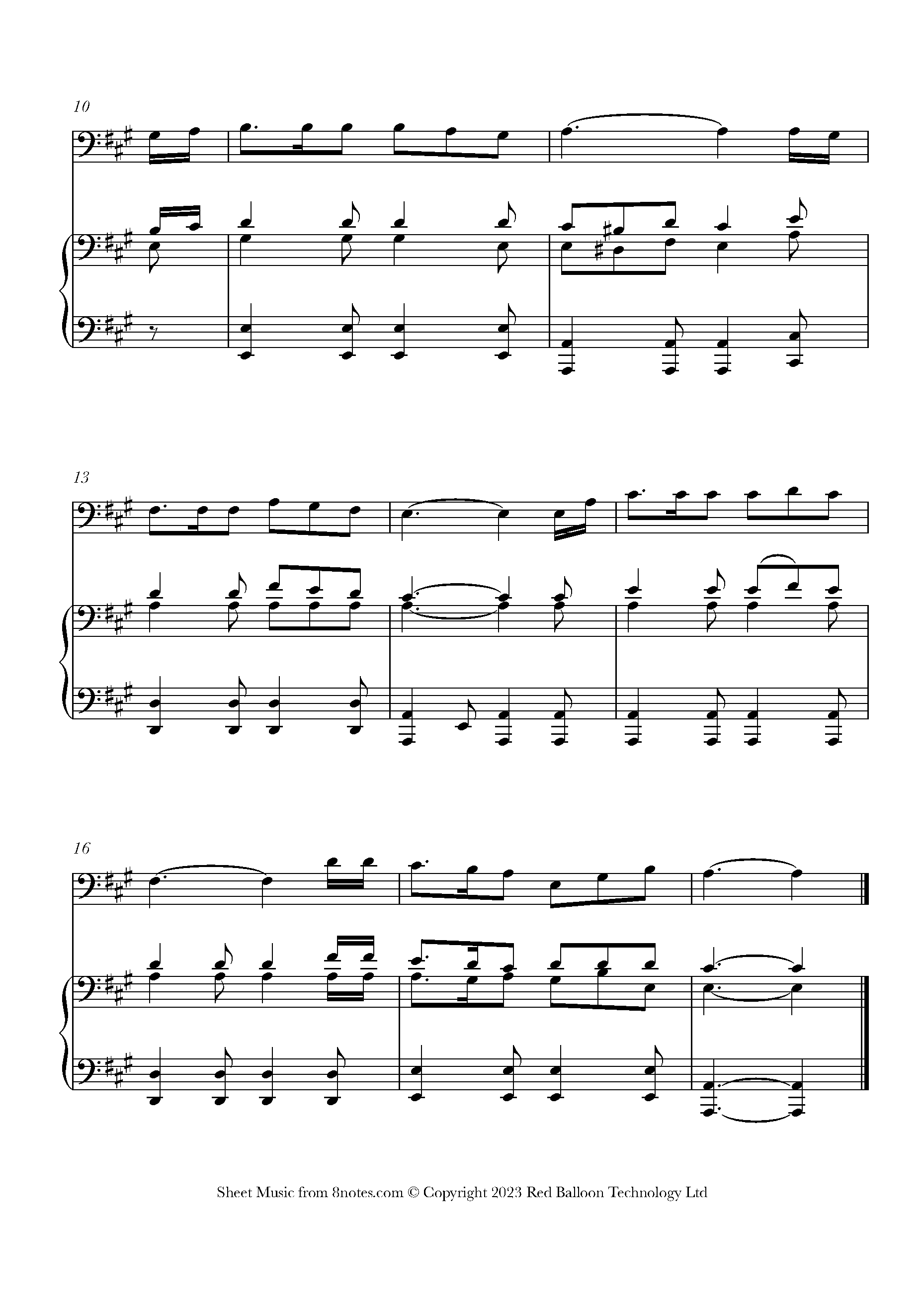 Bennard - The Old Rugged Cross Sheet music for Cello - 8notes.com