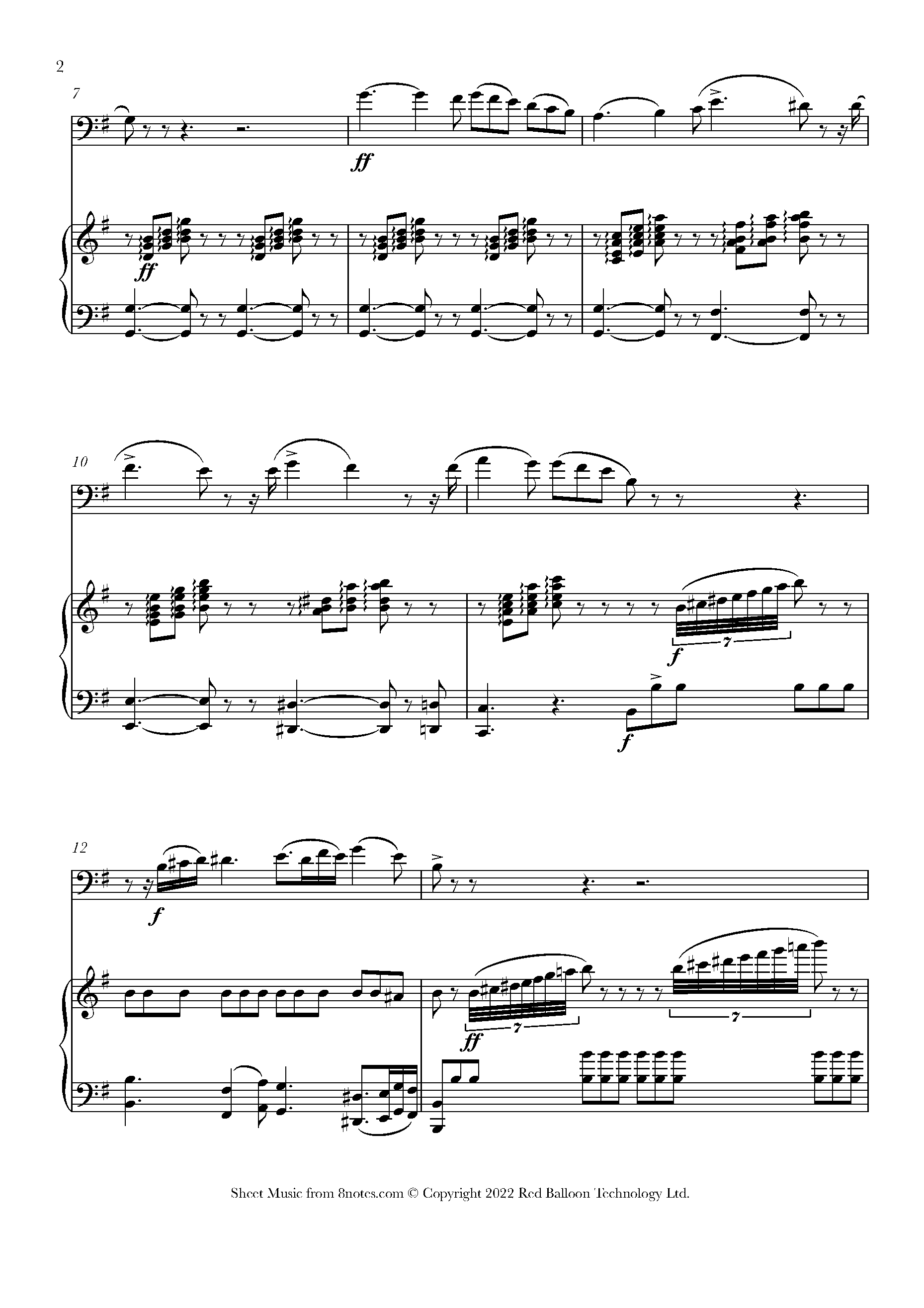 Tchaikovsky - Rose Adagio from Sleeping Beauty Sheet music for Cello ...