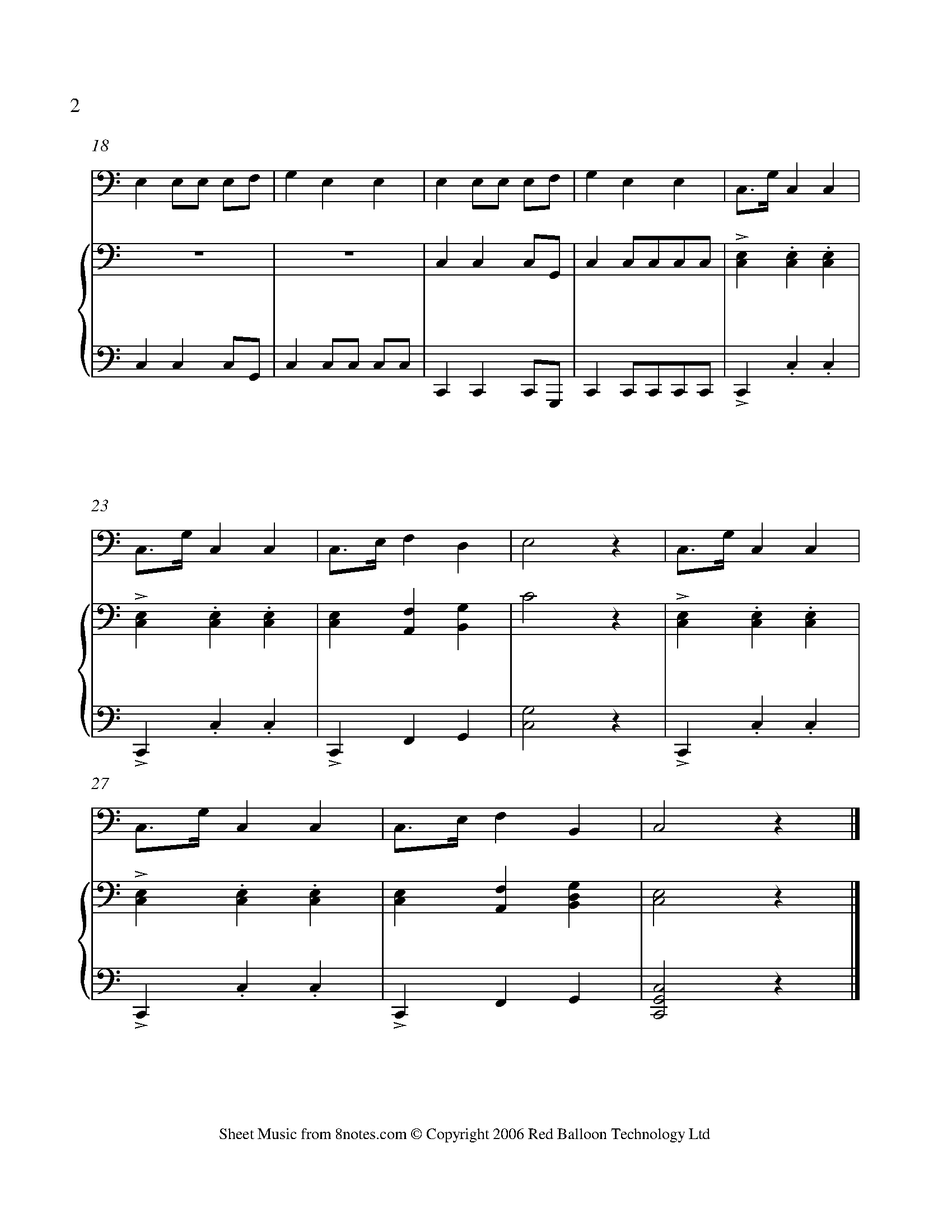 Vivaldi - Autumn from the Four Seasons Sheet music for Cello - 8notes.com