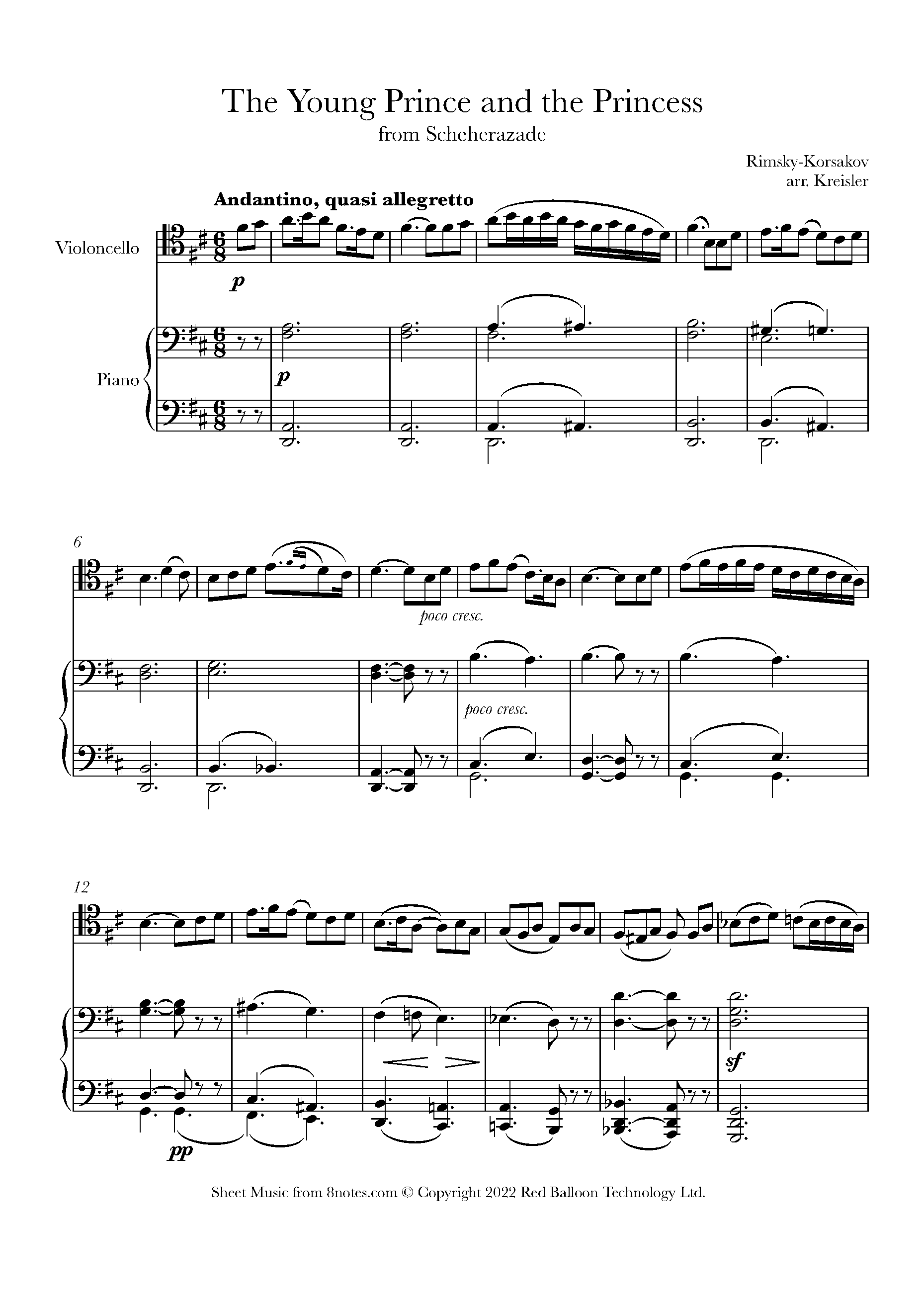 Rimsky-Korsakov - The Young Prince and the Young Princess (Sheherazade ...