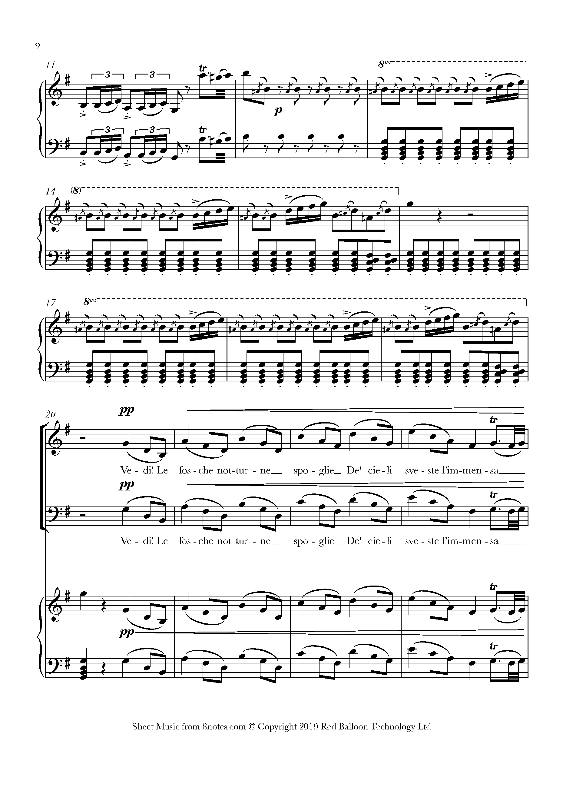 Verdi, Giuseppe - Anvil Chorus from Il trovatore Sheet music for Choir ...