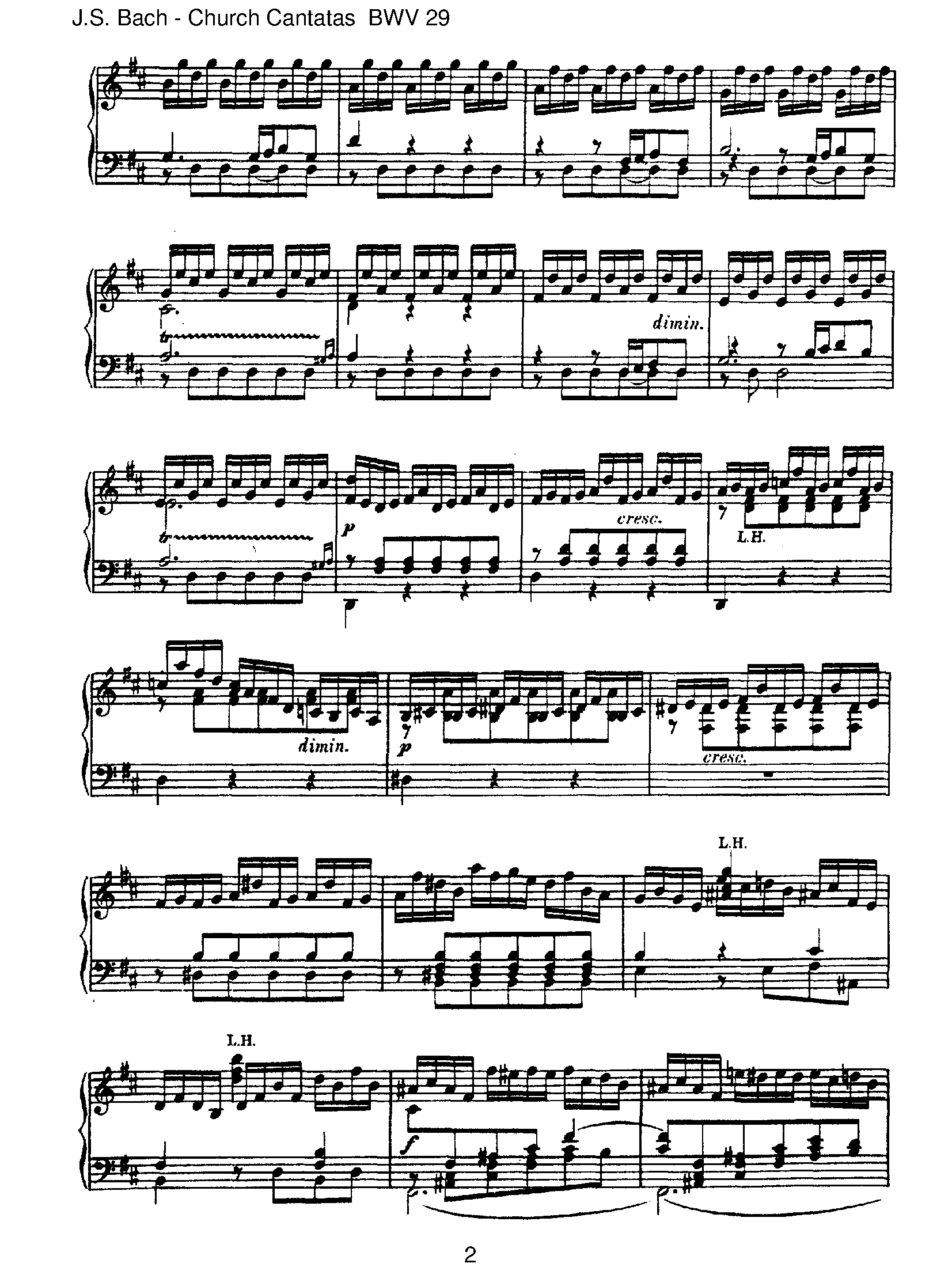 Bach, Johann Sebastian - Church Cantatas - BWV 29 Wir danken dir, Gott ...