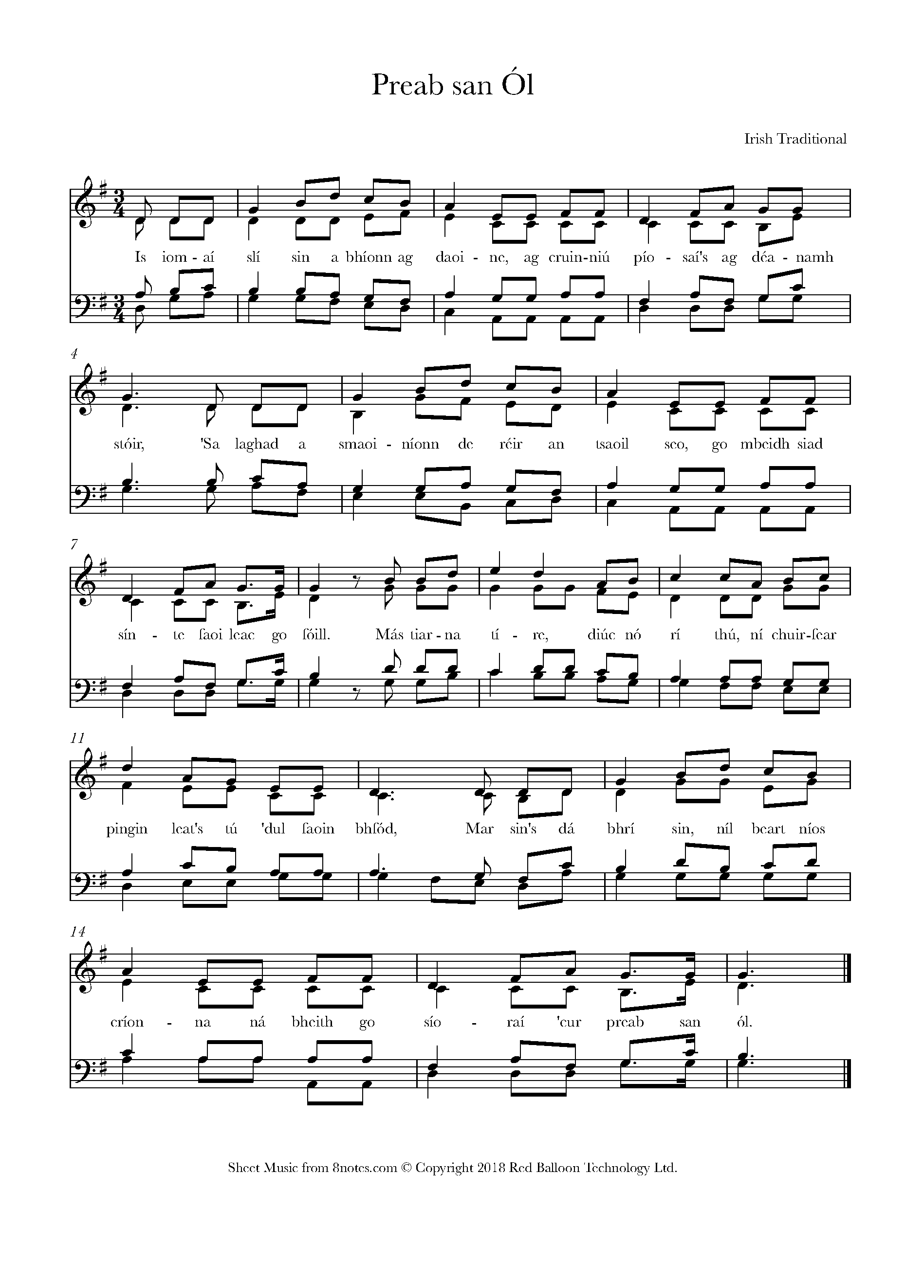 Preab san Ol Sheet music for Choir - 8notes.com
