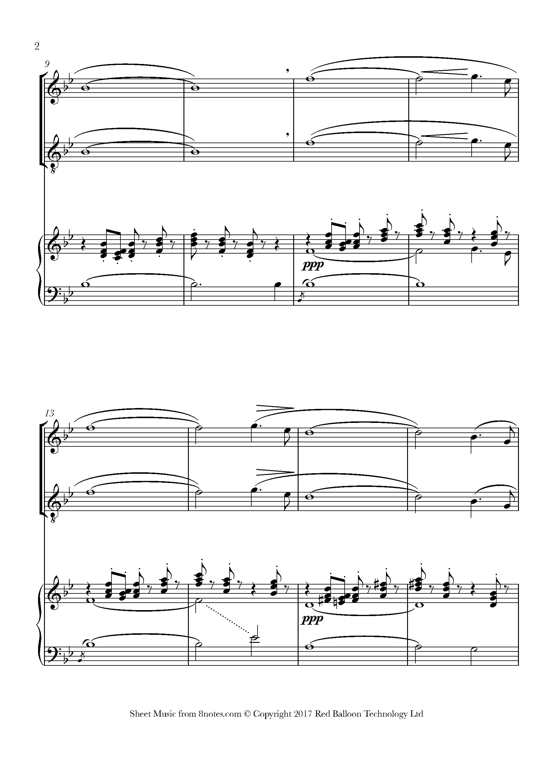 Puccini, Giacomo - Humming Chorus from Madame Butterfly Sheet music for ...
