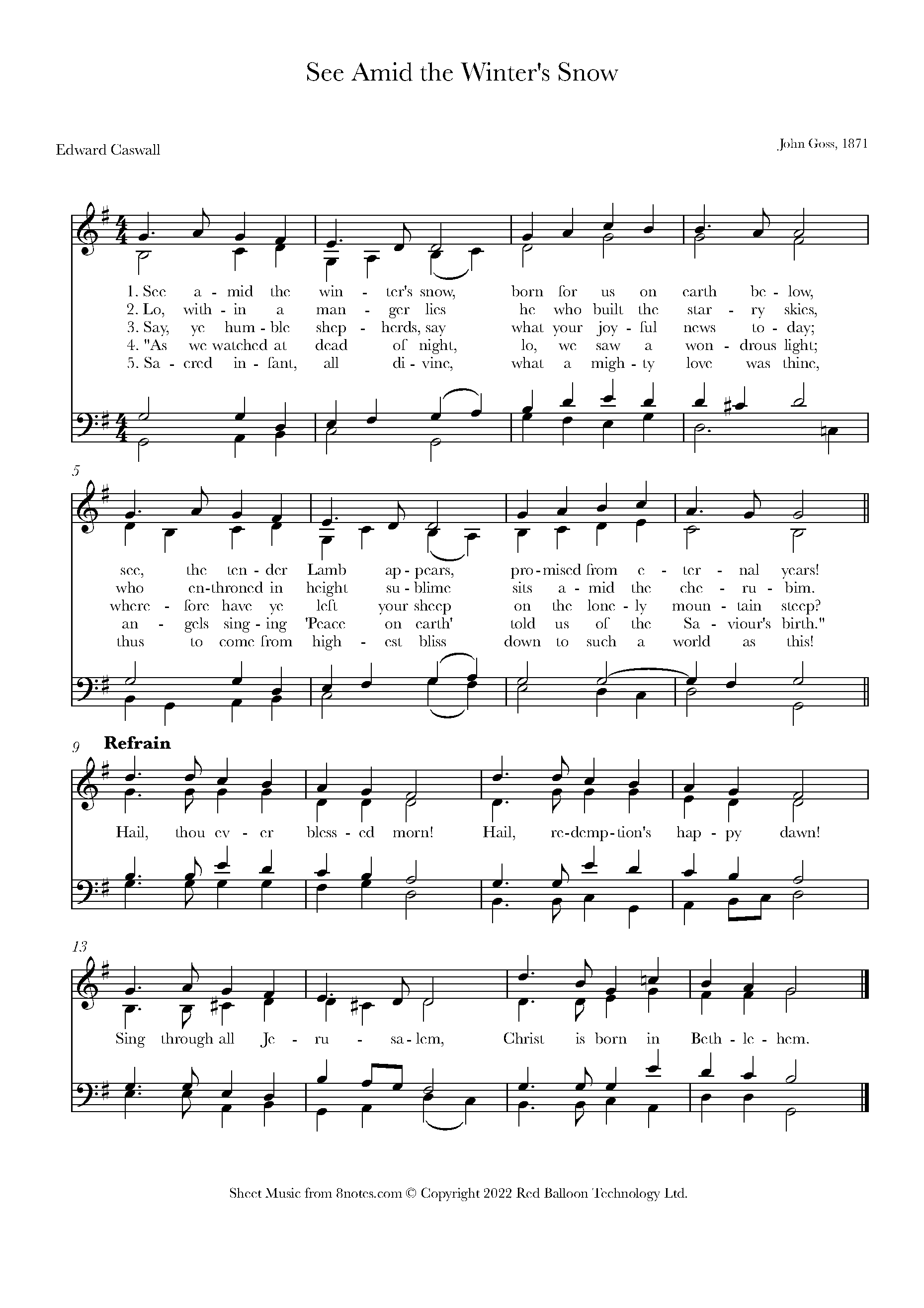 Winter Snow Guitar Chords