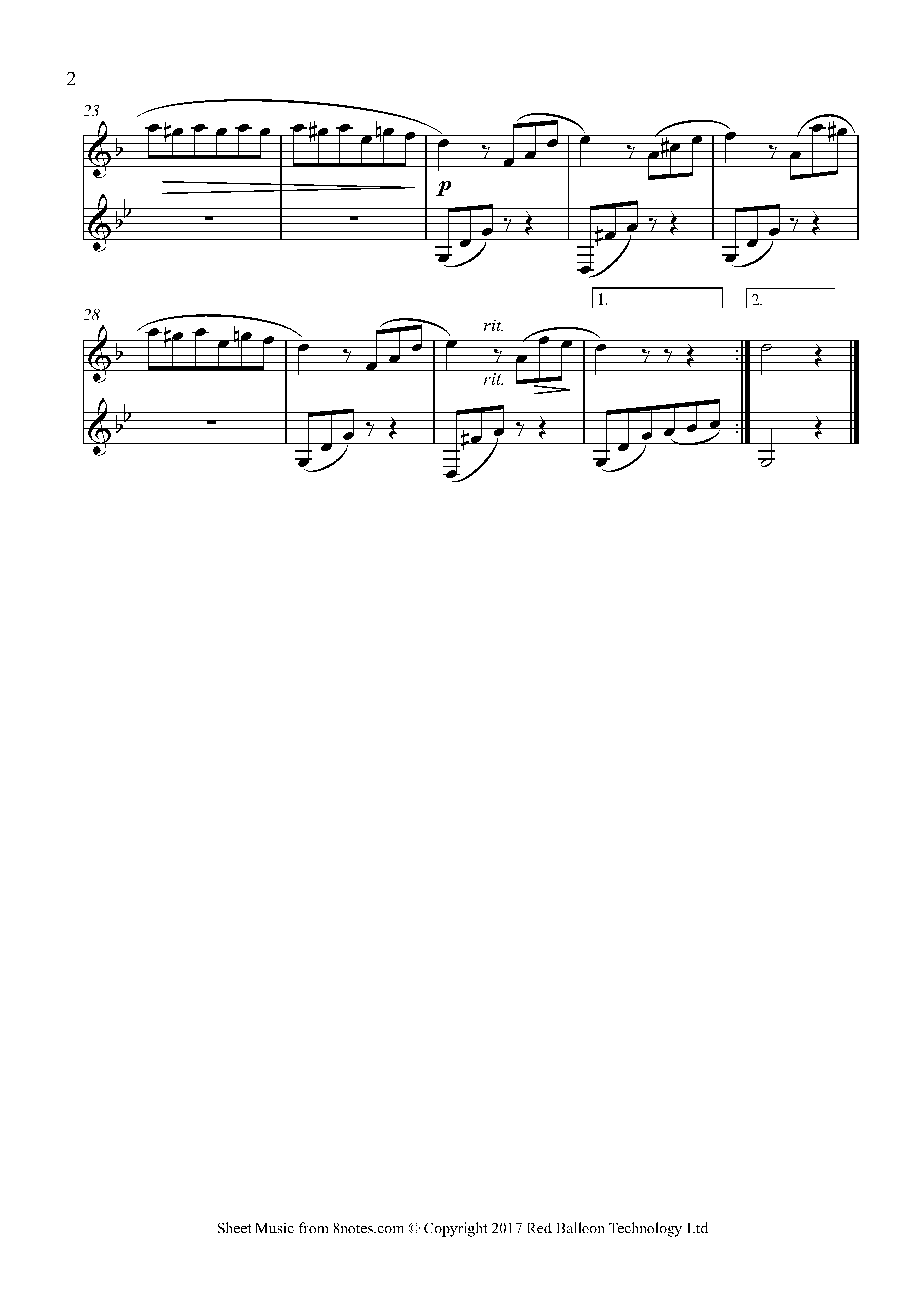 Beethoven - Fur Elise Sheet music for Clarinet-French Horn Duet ...