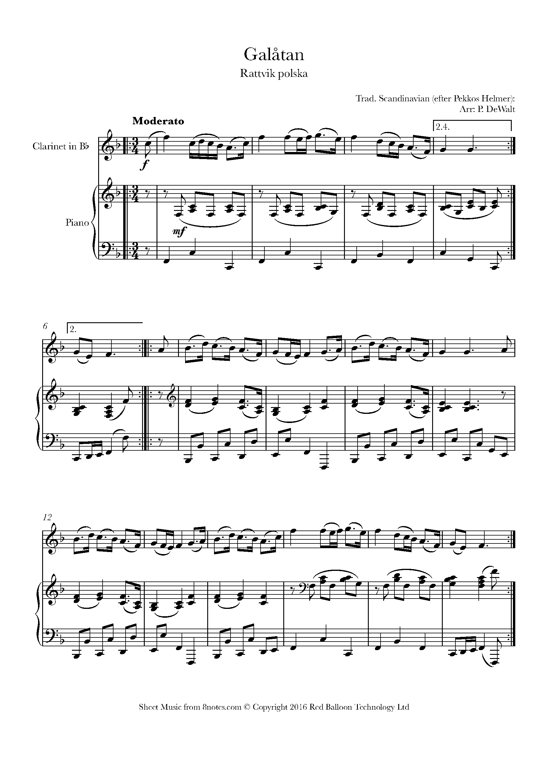 Gladlåten (Rättvikspolska) efter Pekkos Helmer Sheet music for ...