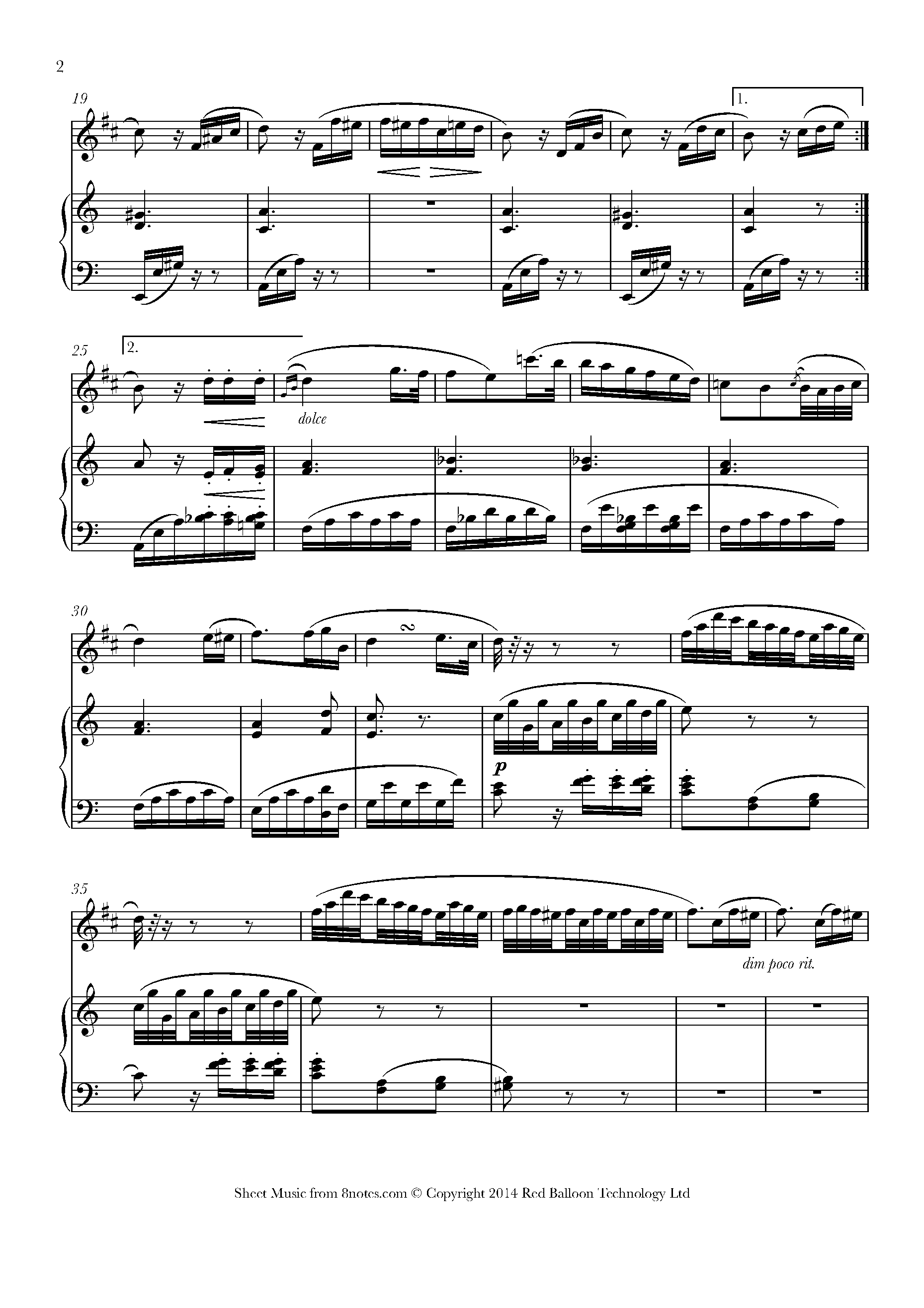 Beethoven - Fur Elise Sheet music for Clarinet - 8notes.com