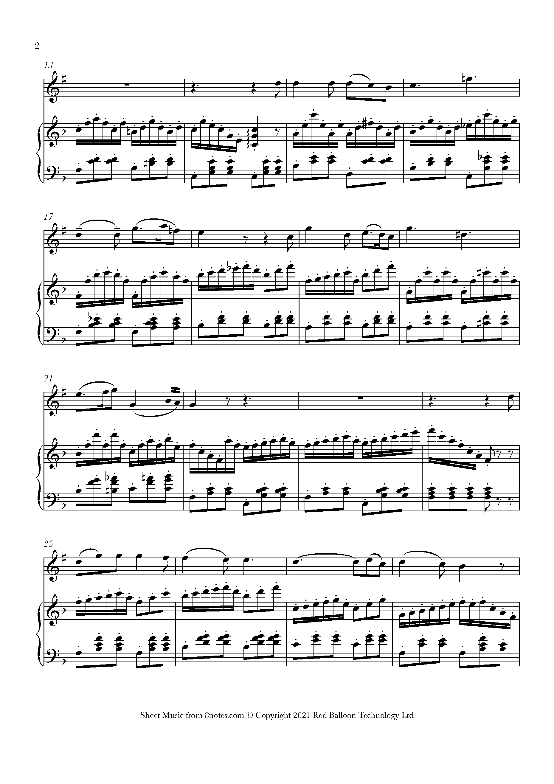 Mozart - Canzonetta - Deh vieni alla finestra from Don Giovanni Sheet ...