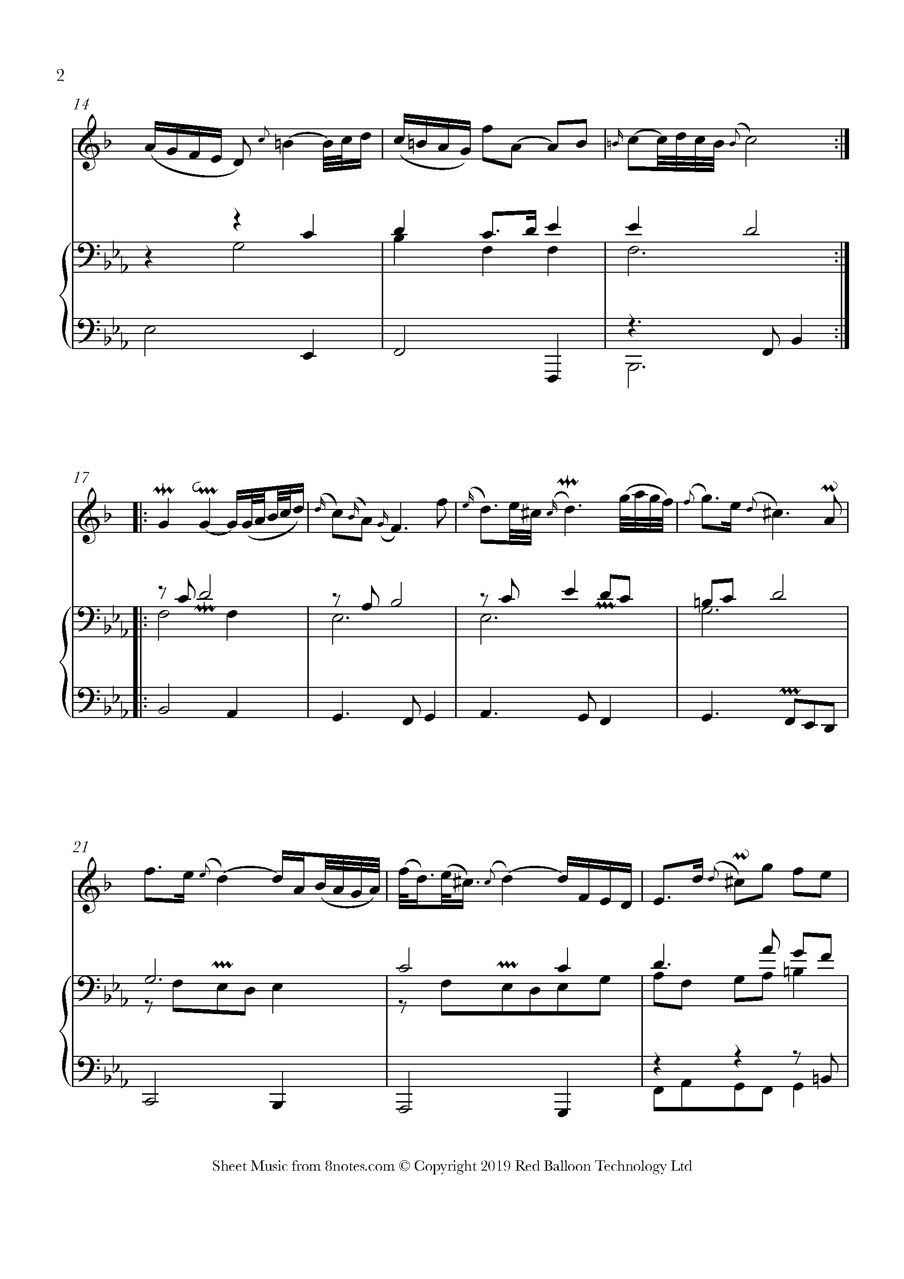 Bach - Aria from the Goldberg Variations Sheet music for Clarinet ...
