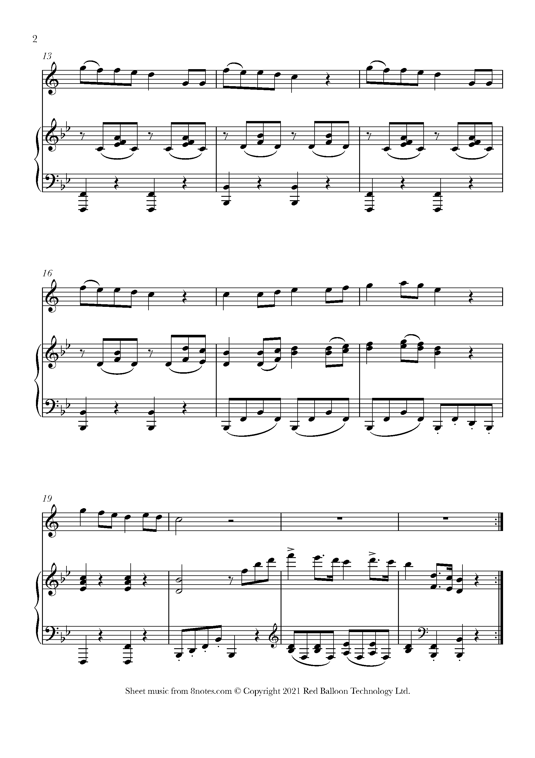 Long, Long Ago Sheet music for Clarinet - 8notes.com