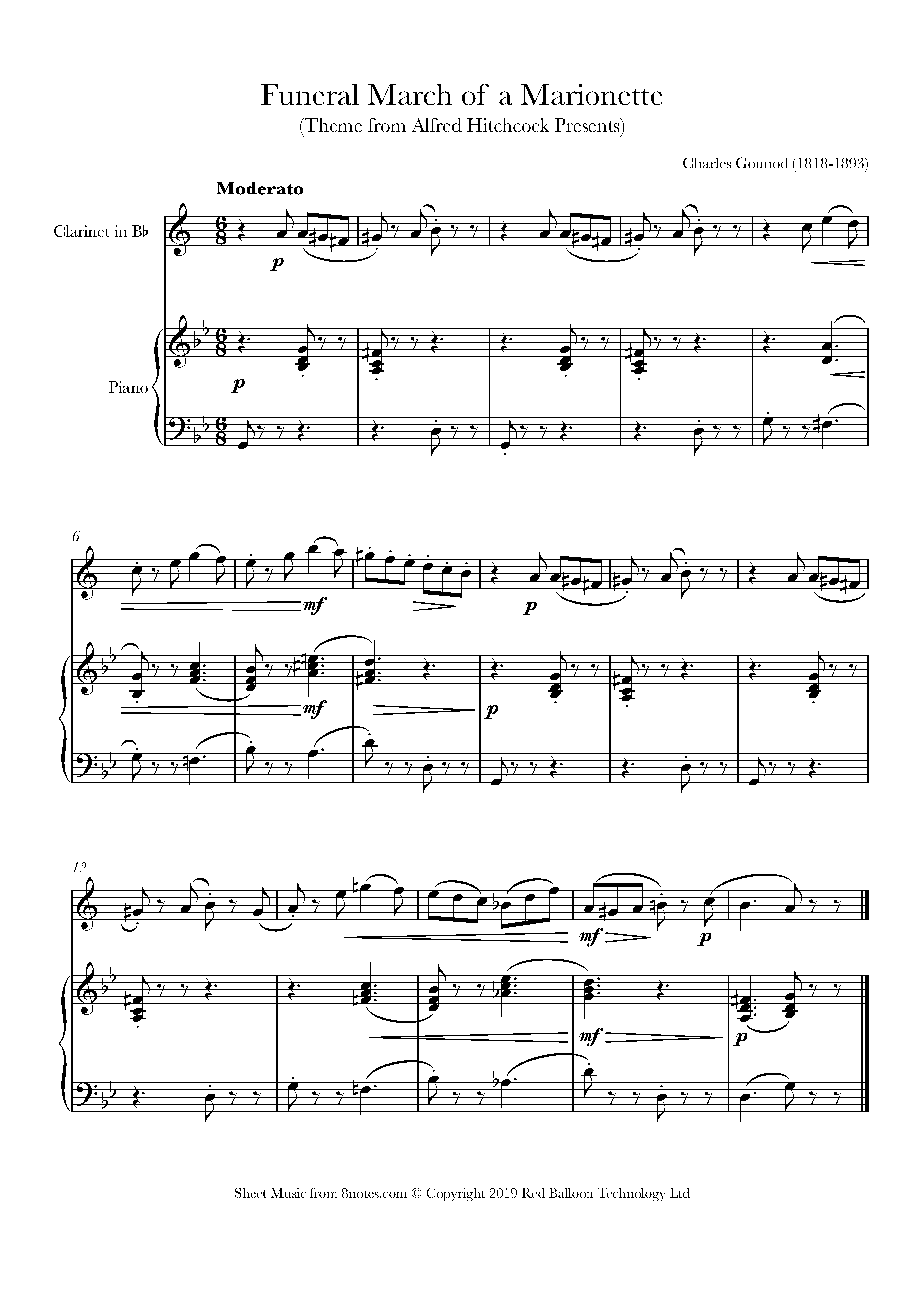 Charles Gounod - Funeral March of a Marionette (Theme from Alfred ...