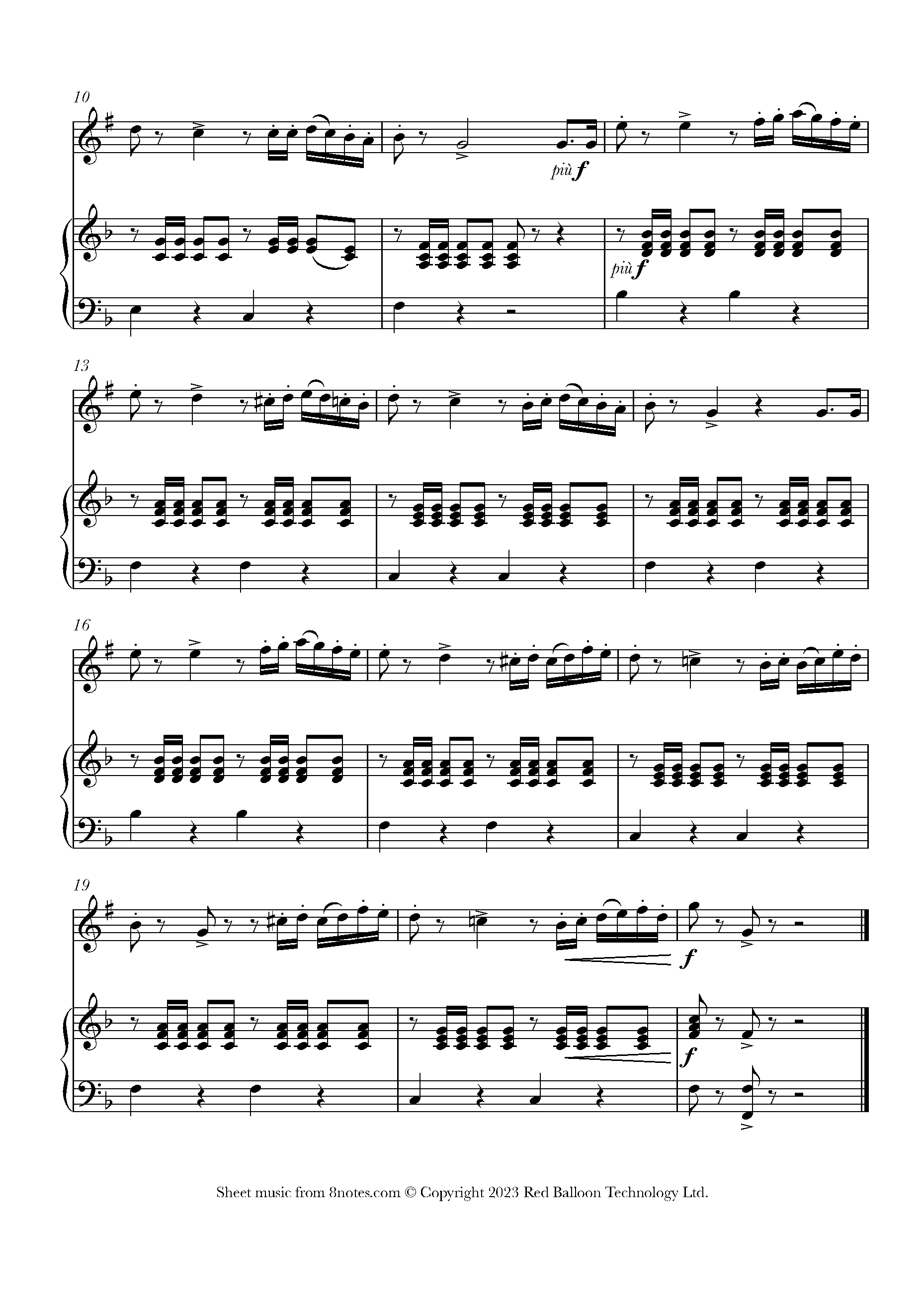 Tchaikovsky - Neopolitan Dance from Swan Lake Sheet music for Clarinet ...