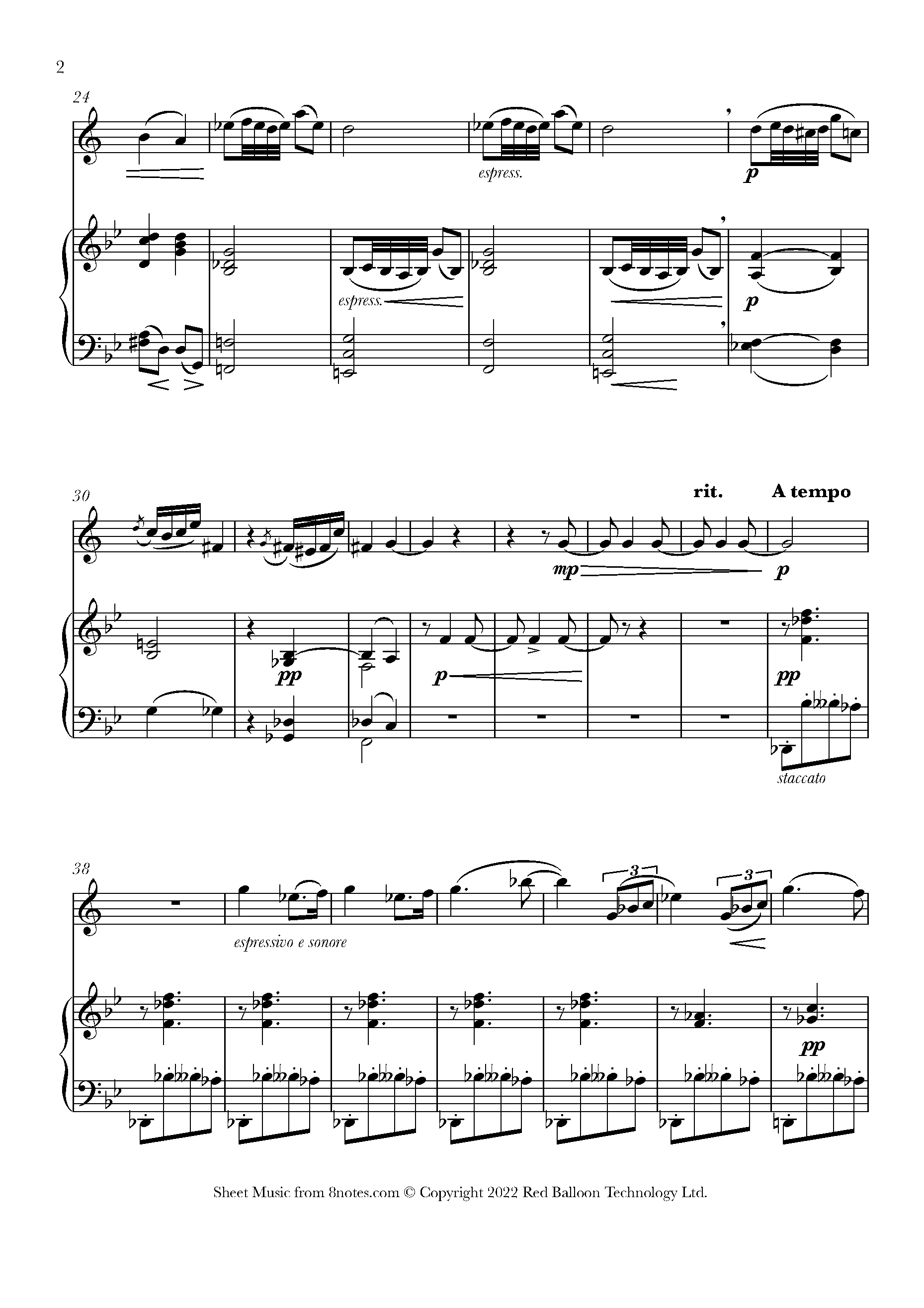 Tchaikovsky - Andante Cantabile from String Quartet No.1 Sheet music ...